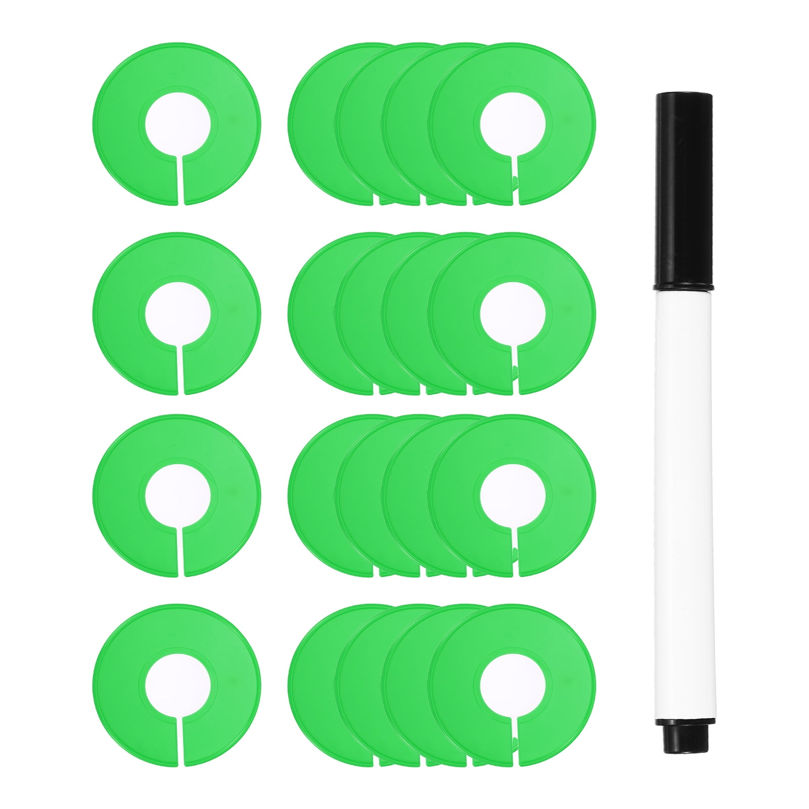 Uxcell Clothes Dividers,20 Pack Round Closet Rack Dividers Clothing ...