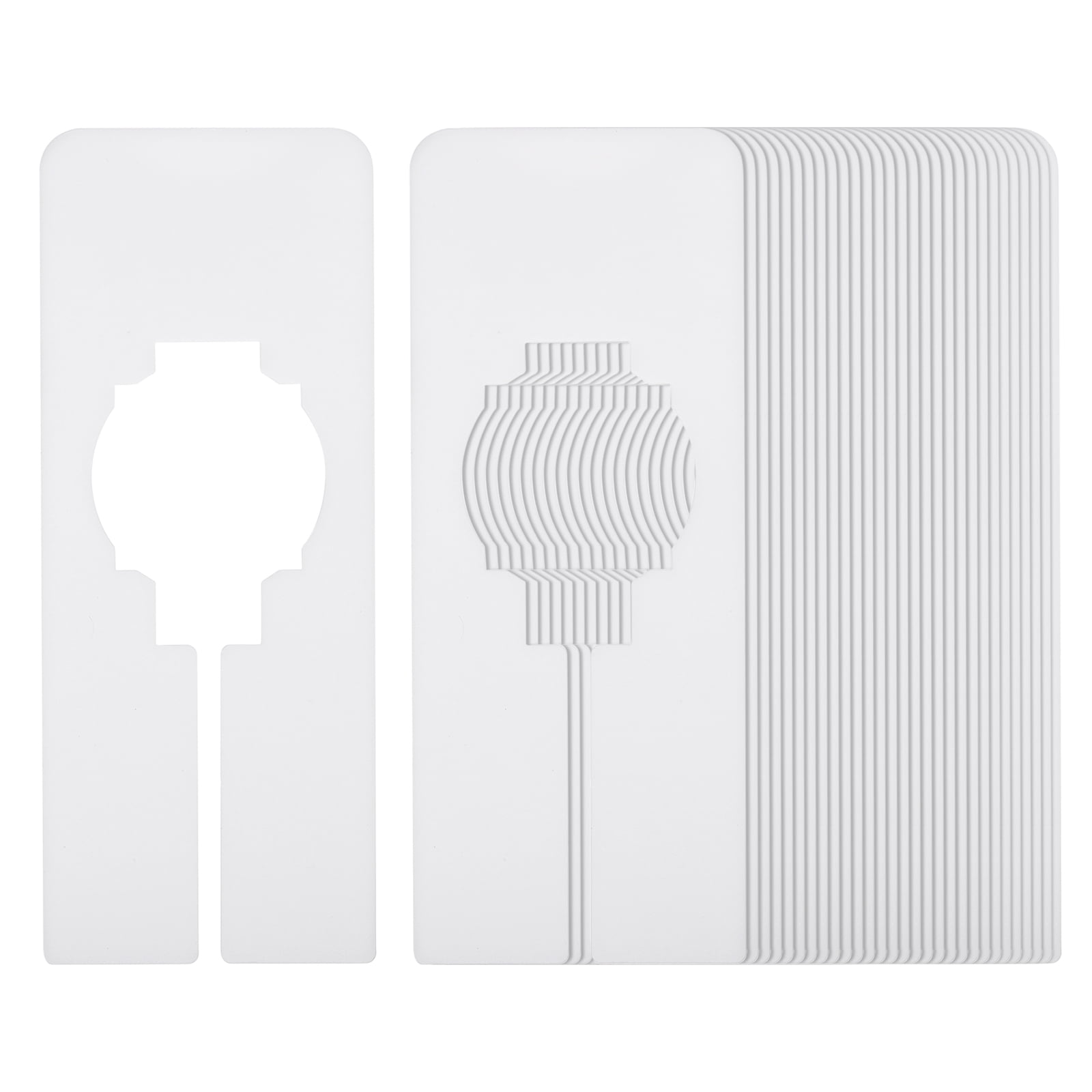 Uxcell Clothes Dividers, Closet Clothing Rack Dividers Blank Rectangle ...