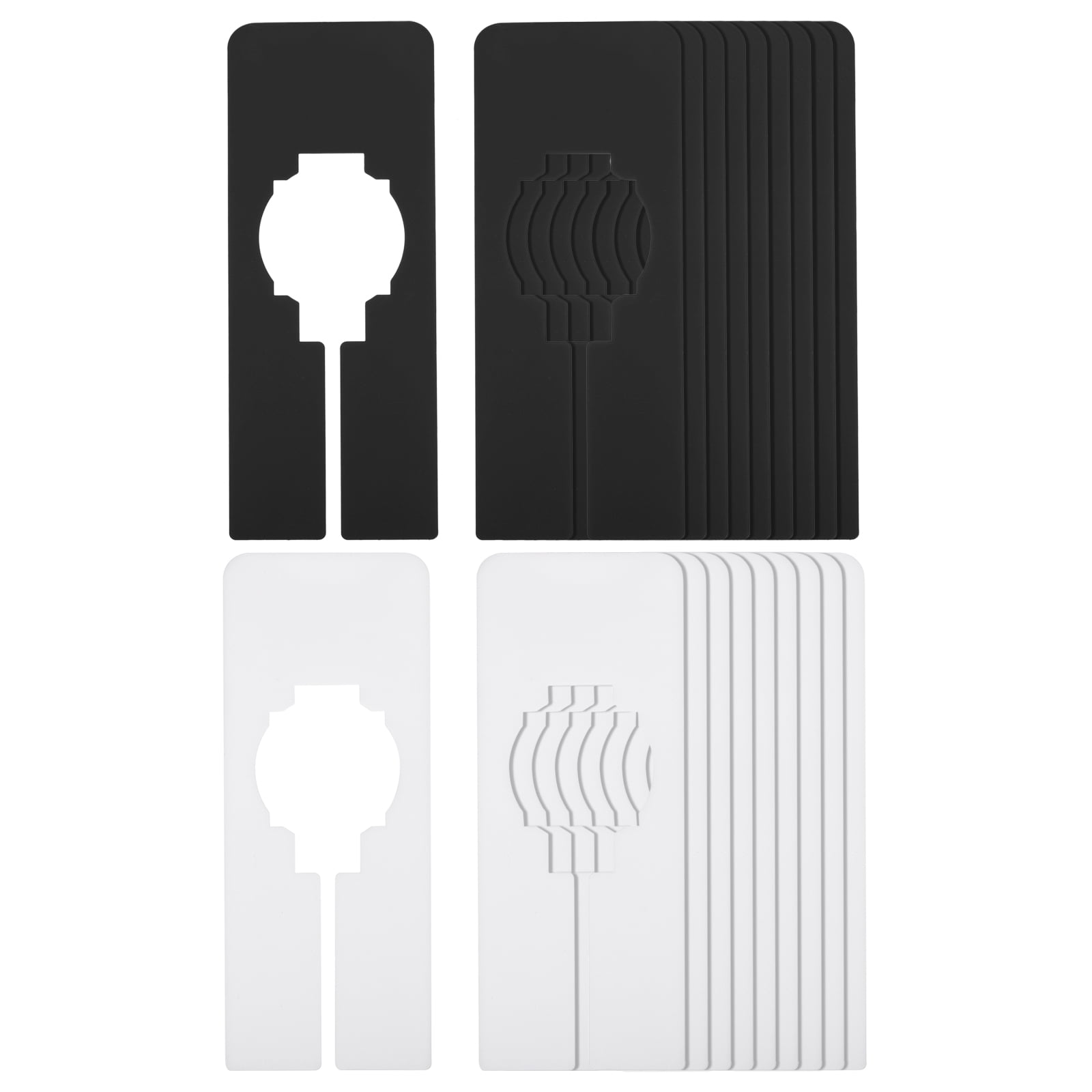 Uxcell Clothes Dividers, Closet Clothing Rack Dividers Blank Rectangle ...