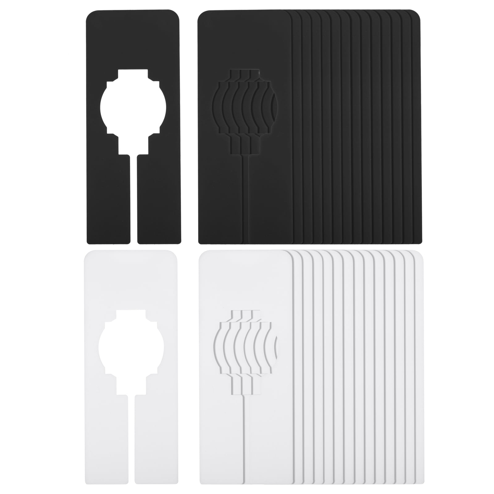 Uxcell Clothes Dividers, Closet Clothing Rack Dividers Blank Rectangle ...