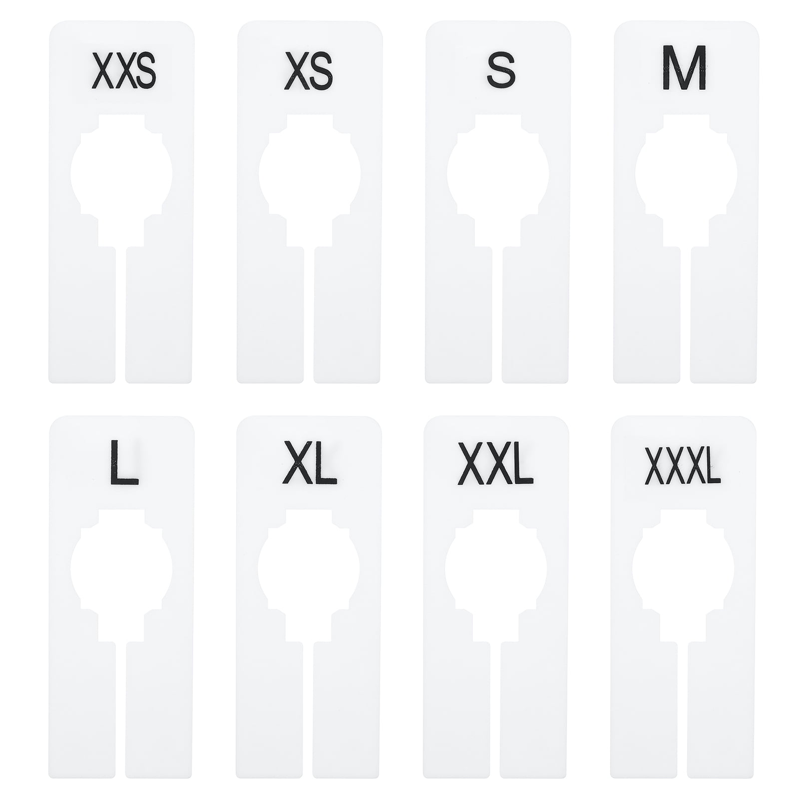 Uxcell Clothes Dividers Set for Hanging Clothes, 8 Pack 8 Sizes ...