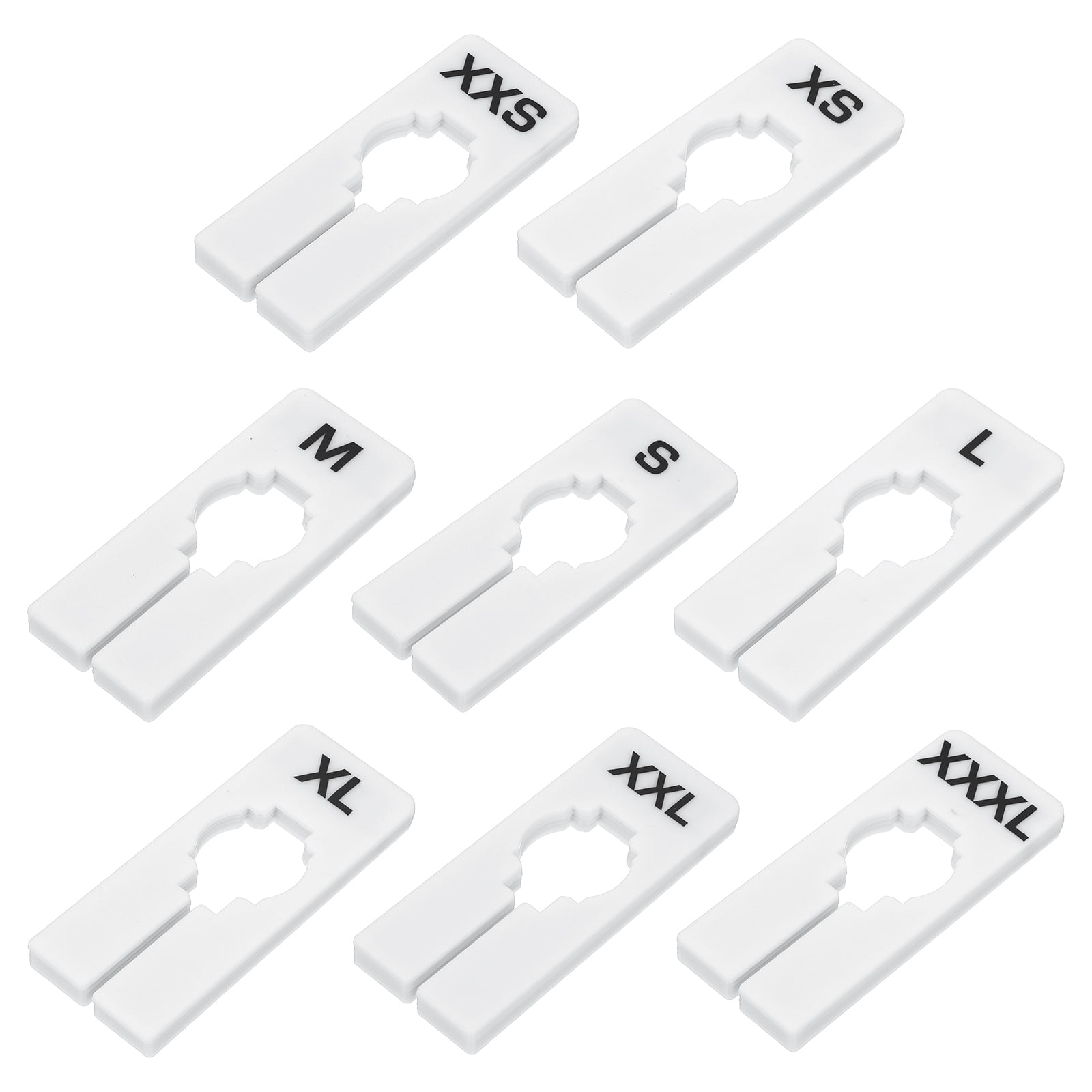 Uxcell Clothes Dividers for Hanging Clothes, 40 Pack 8 Sizes Rectangle ...