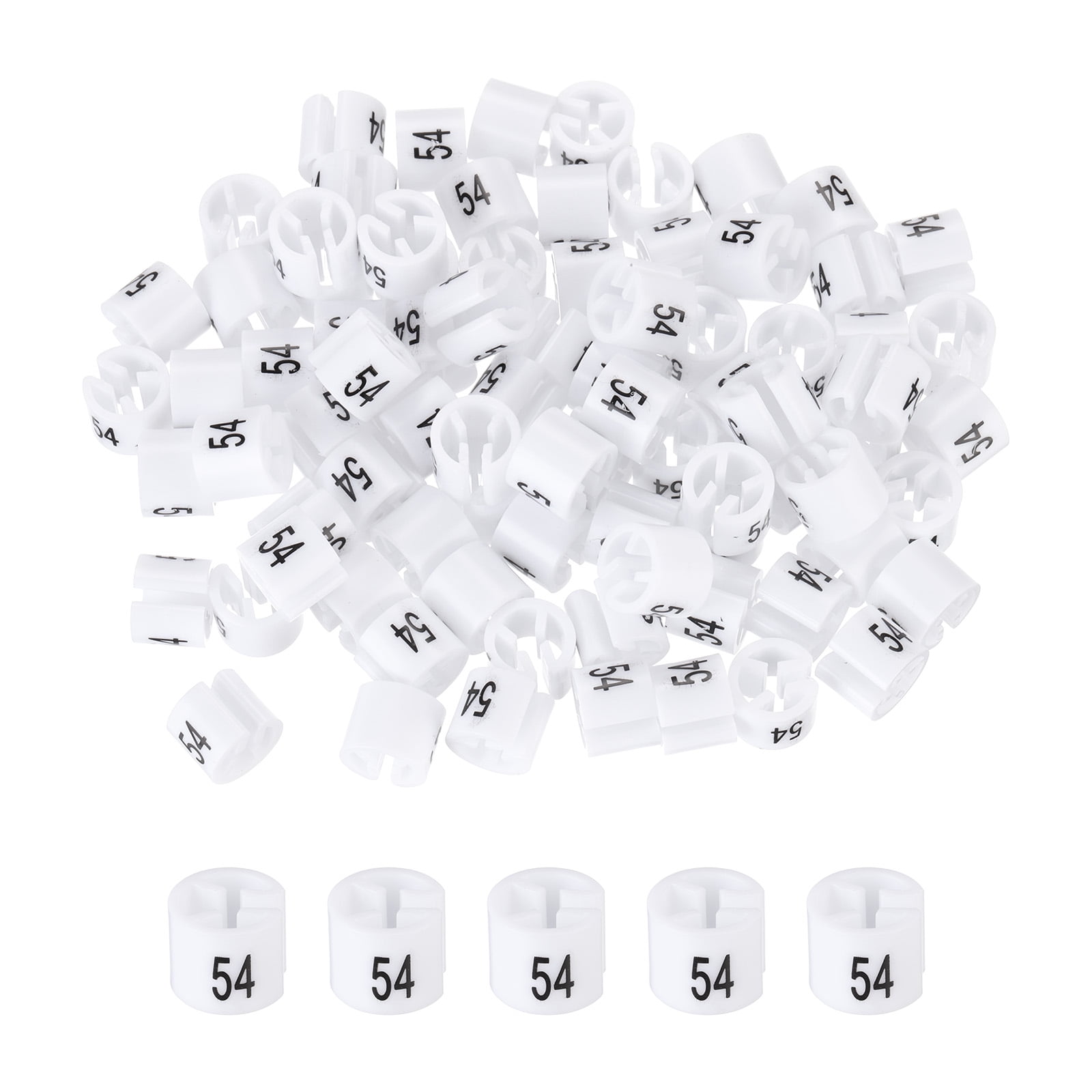 Uxcell Clothes Hanger Marker Sizer Garment Markers Tag (Number 54 ...