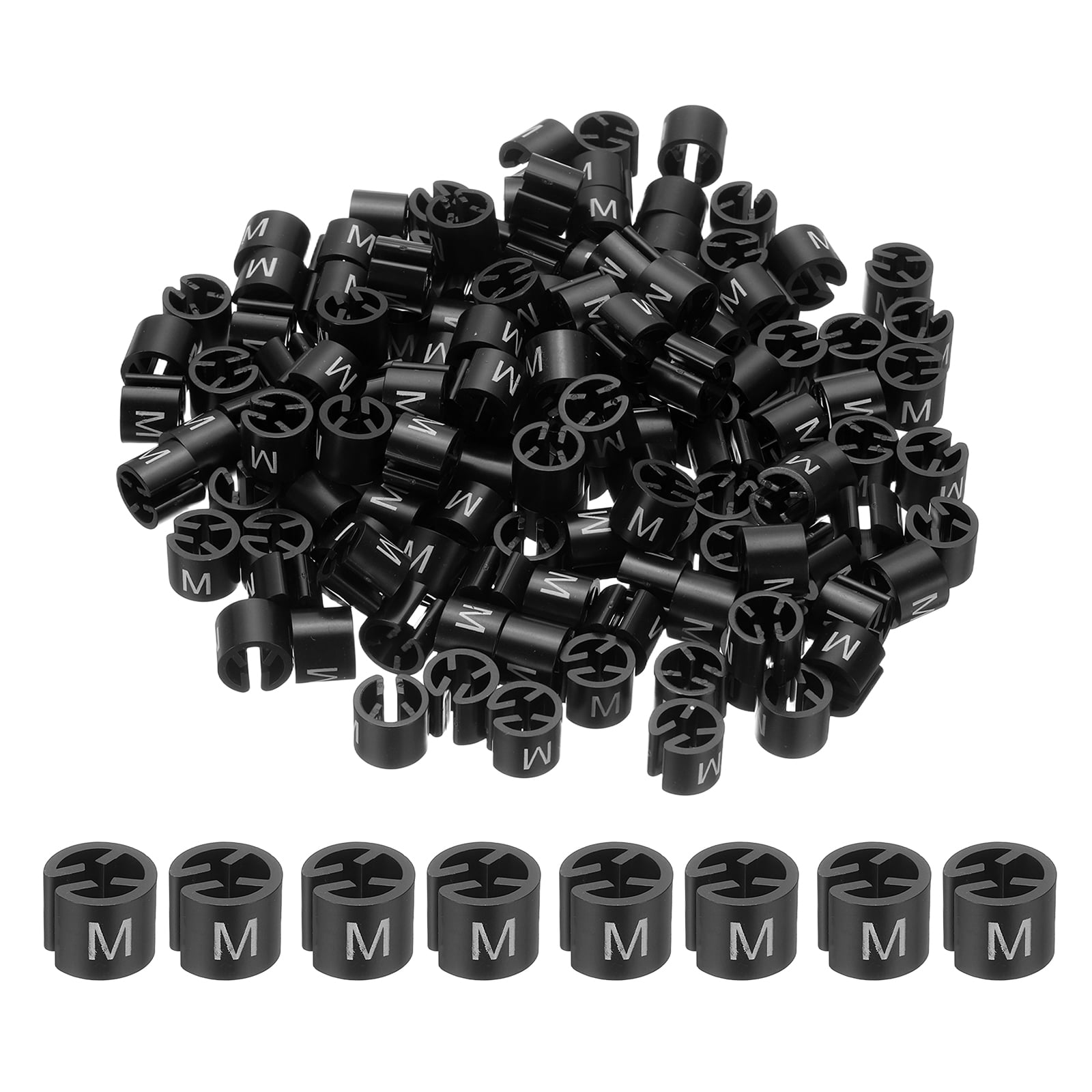 Uxcell Clothes Hanger Markers Fit Rod Garment Size Tag Hanger Clips ...