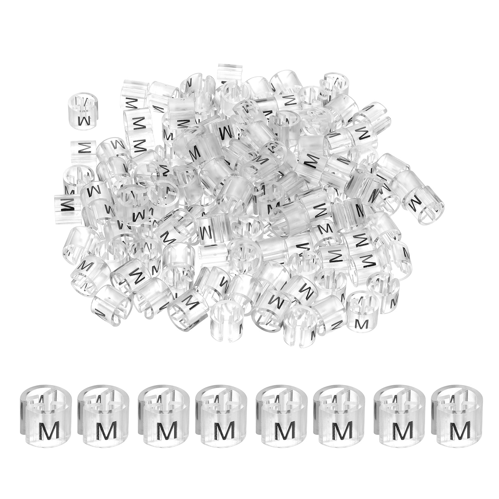 Uxcell Clothes Hanger Markers Fit Rod Garment Size Tag Hanger Clips ...