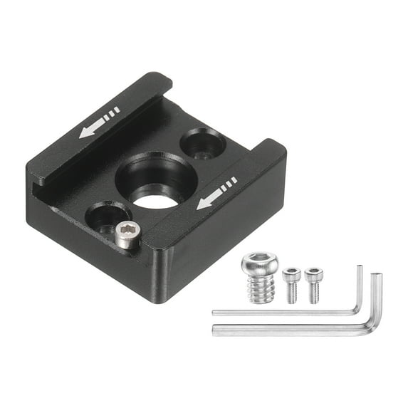 Uxcell Cold Shoe Mount Adapter, Cold Shoe Extension Extender with 1/4 ...