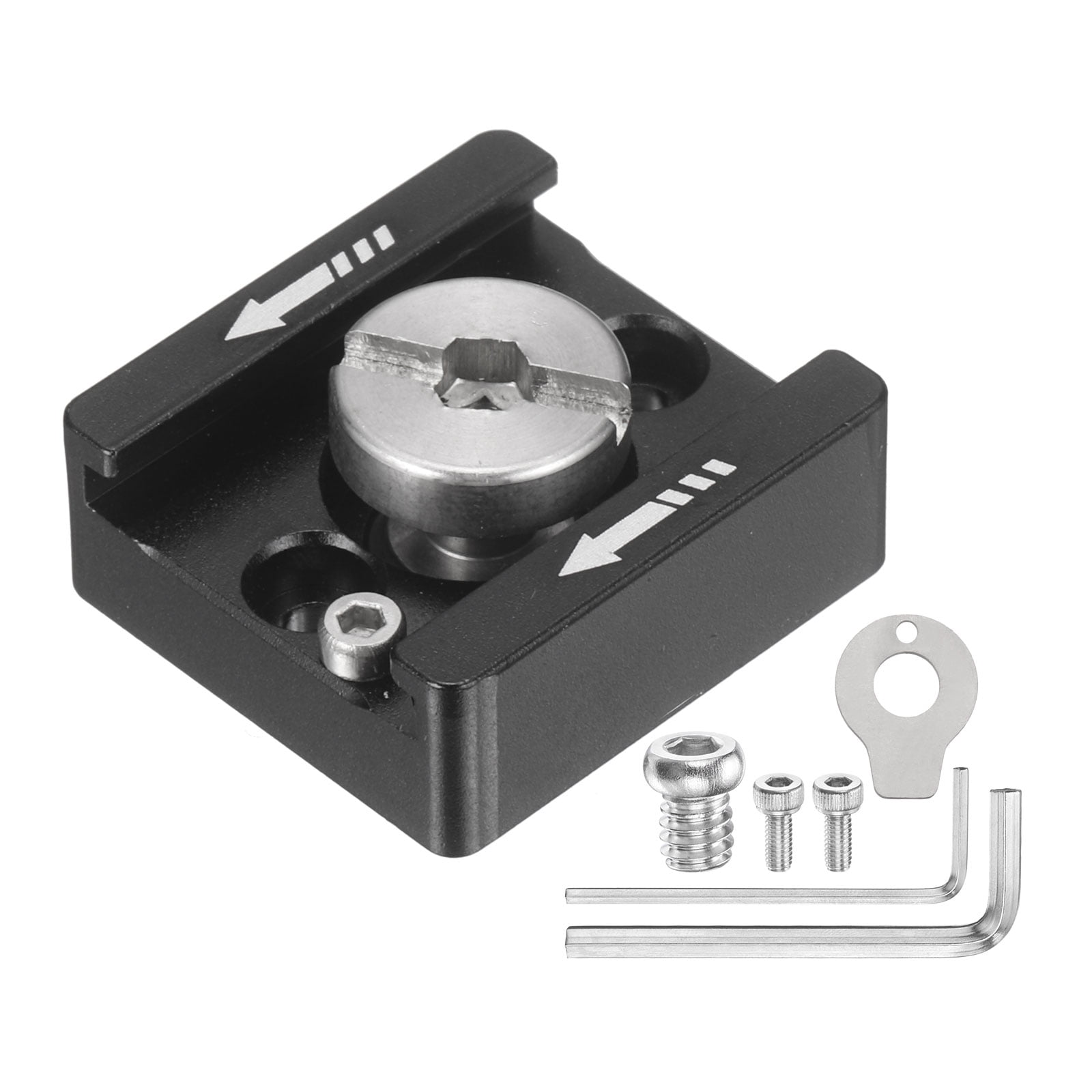 Uxcell Cold Shoe Mount Adapter, Cold Shoe Extension Extender with 3/8 ...