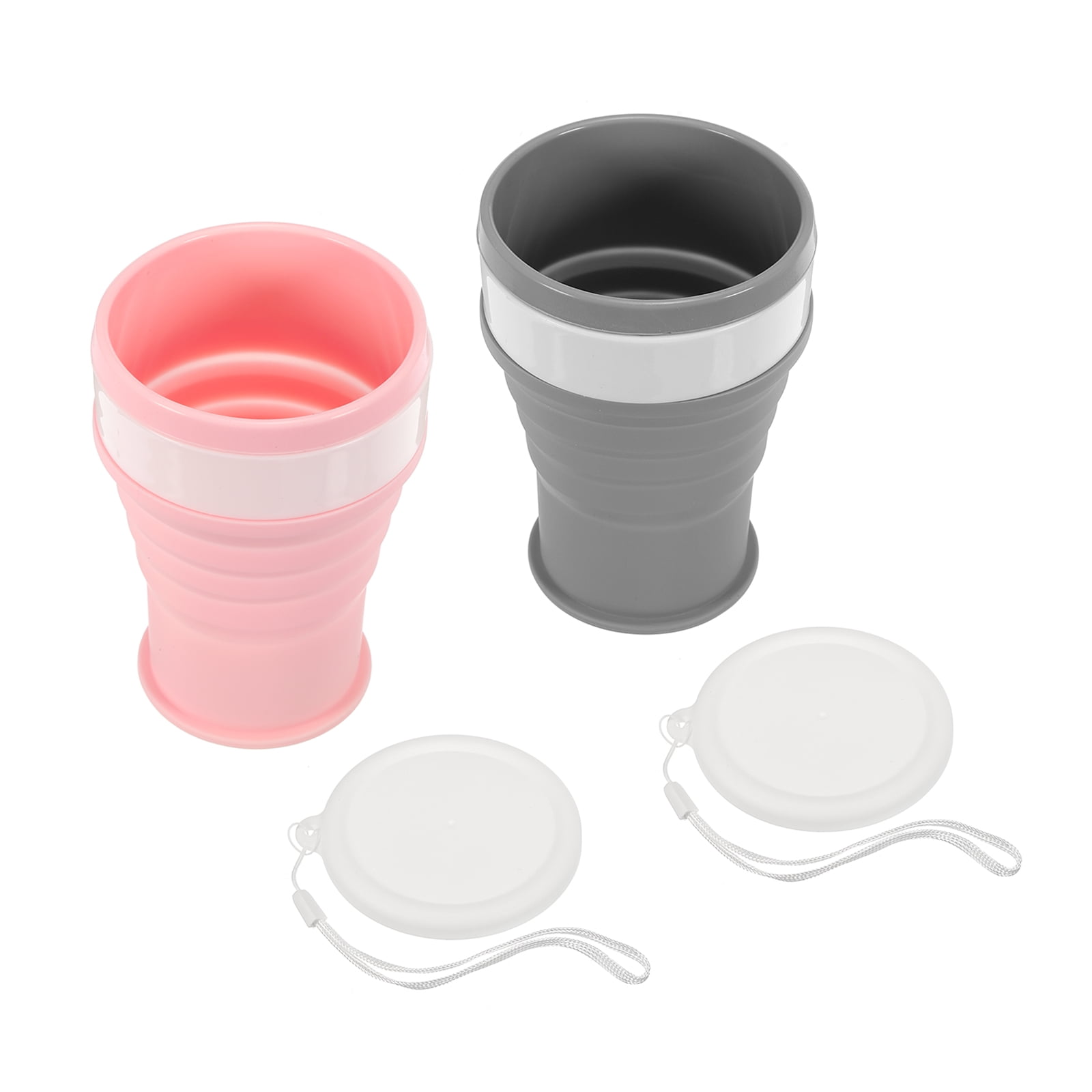 Uxcell Collapsible Cup, 2 Pack 350mL Travel Folding Cup for Camping ...