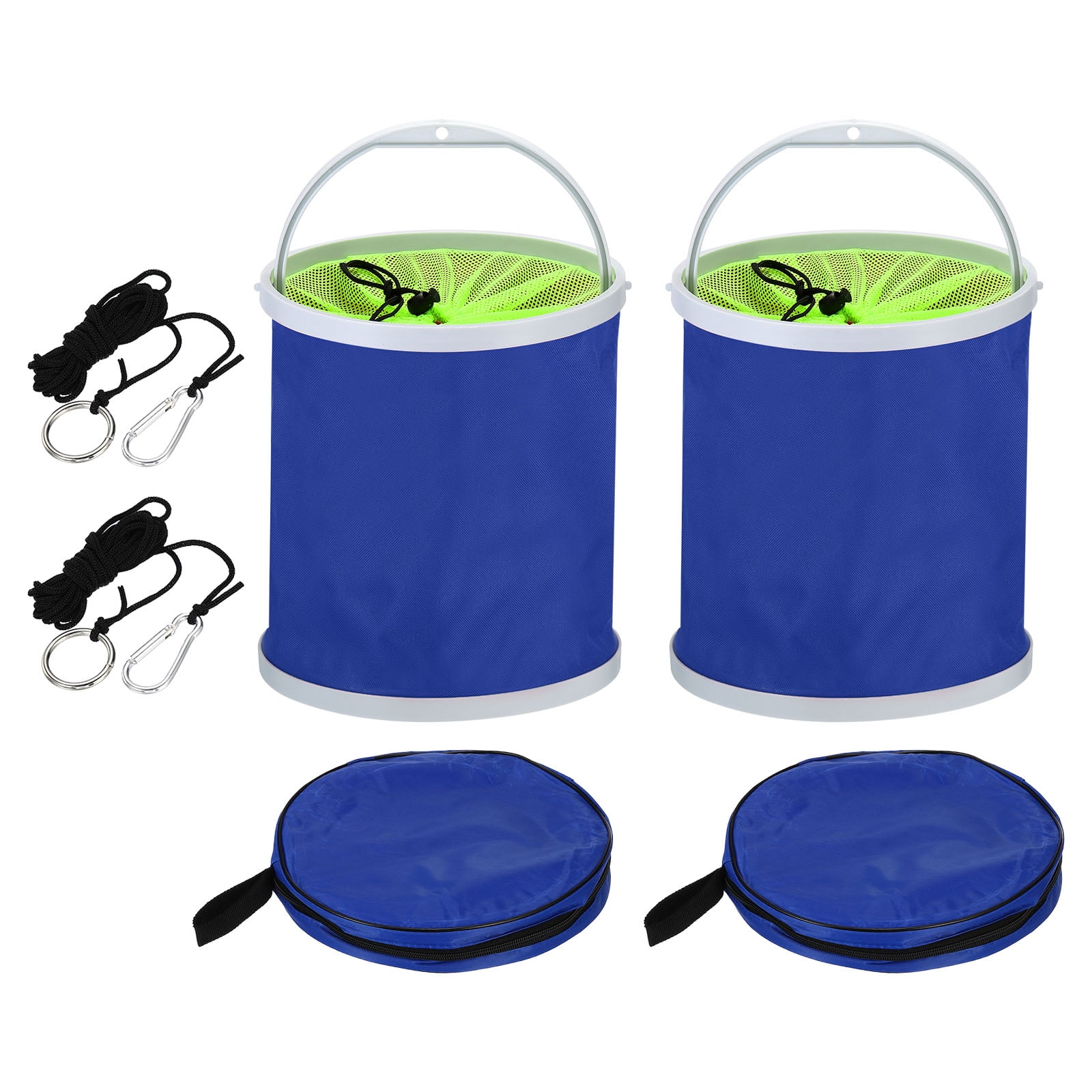 Uxcell Collapsible Fishing Bucket 11L Folding Bucket Foldable Water ...