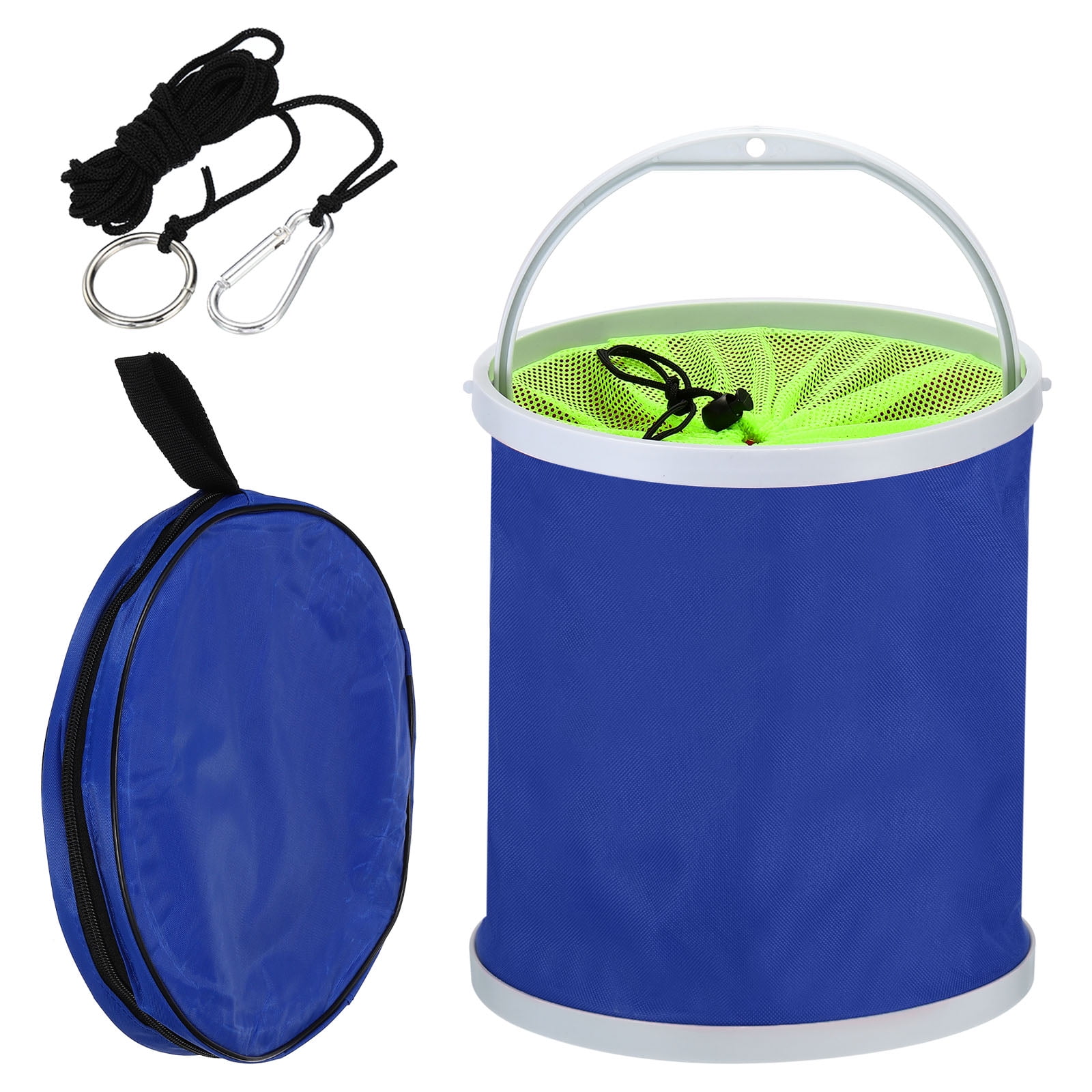 Uxcell Collapsible Fishing Bucket 11L Folding Bucket Foldable Water ...