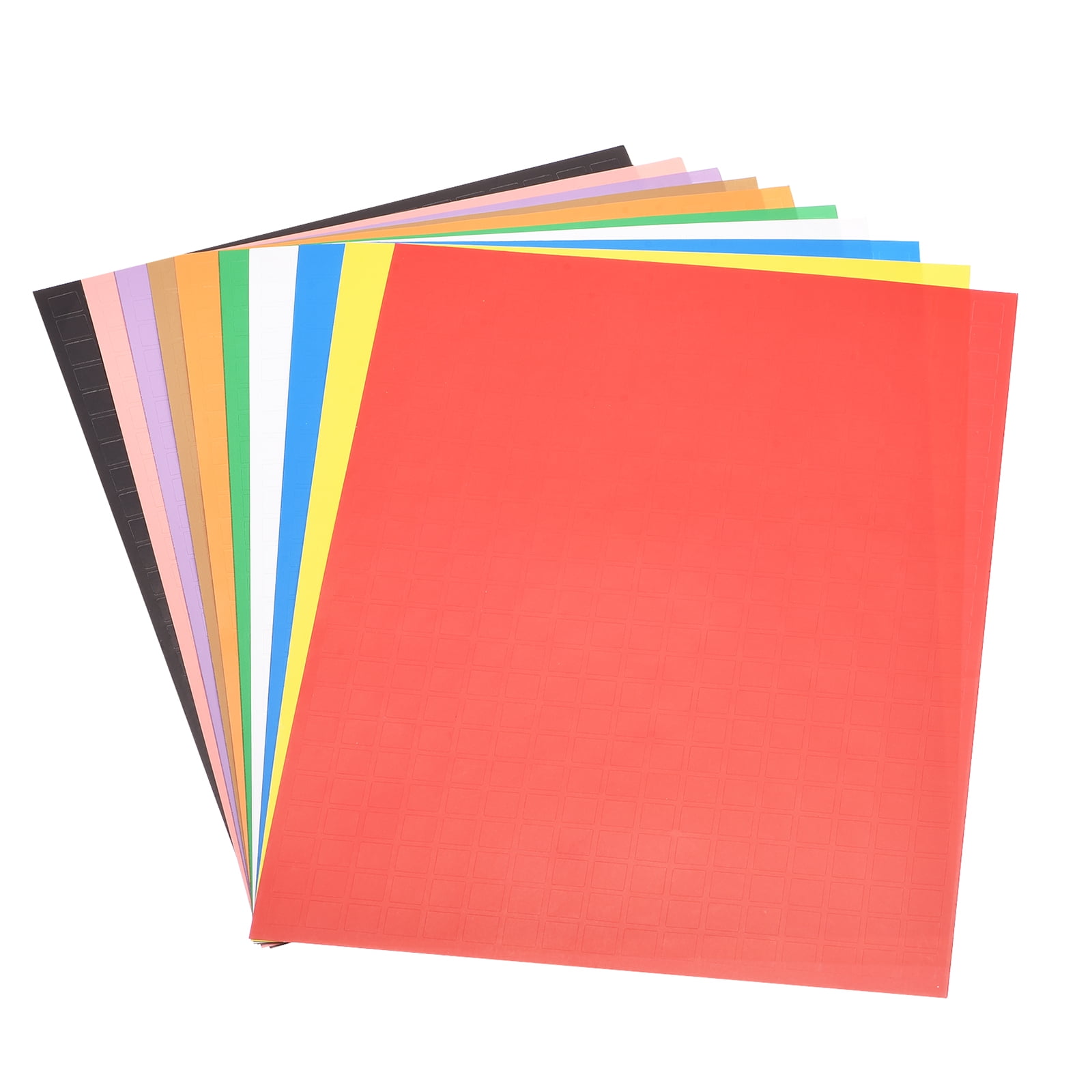 Uxcell Color Sticker Square Label 10x10mm for Office Marker 10 Color ...