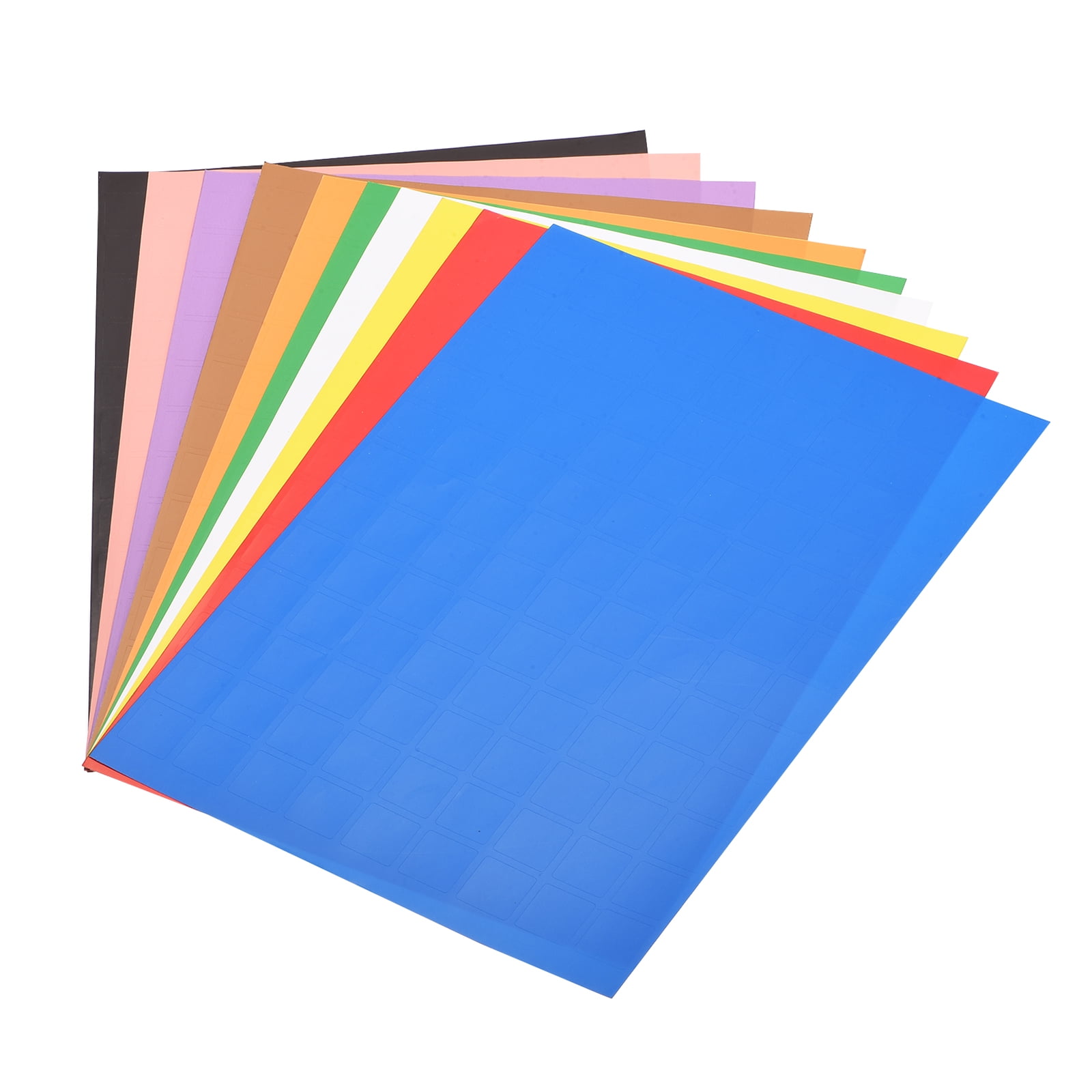 Uxcell Color Sticker Square Label 20x20mm for Office Marker 10 Color ...