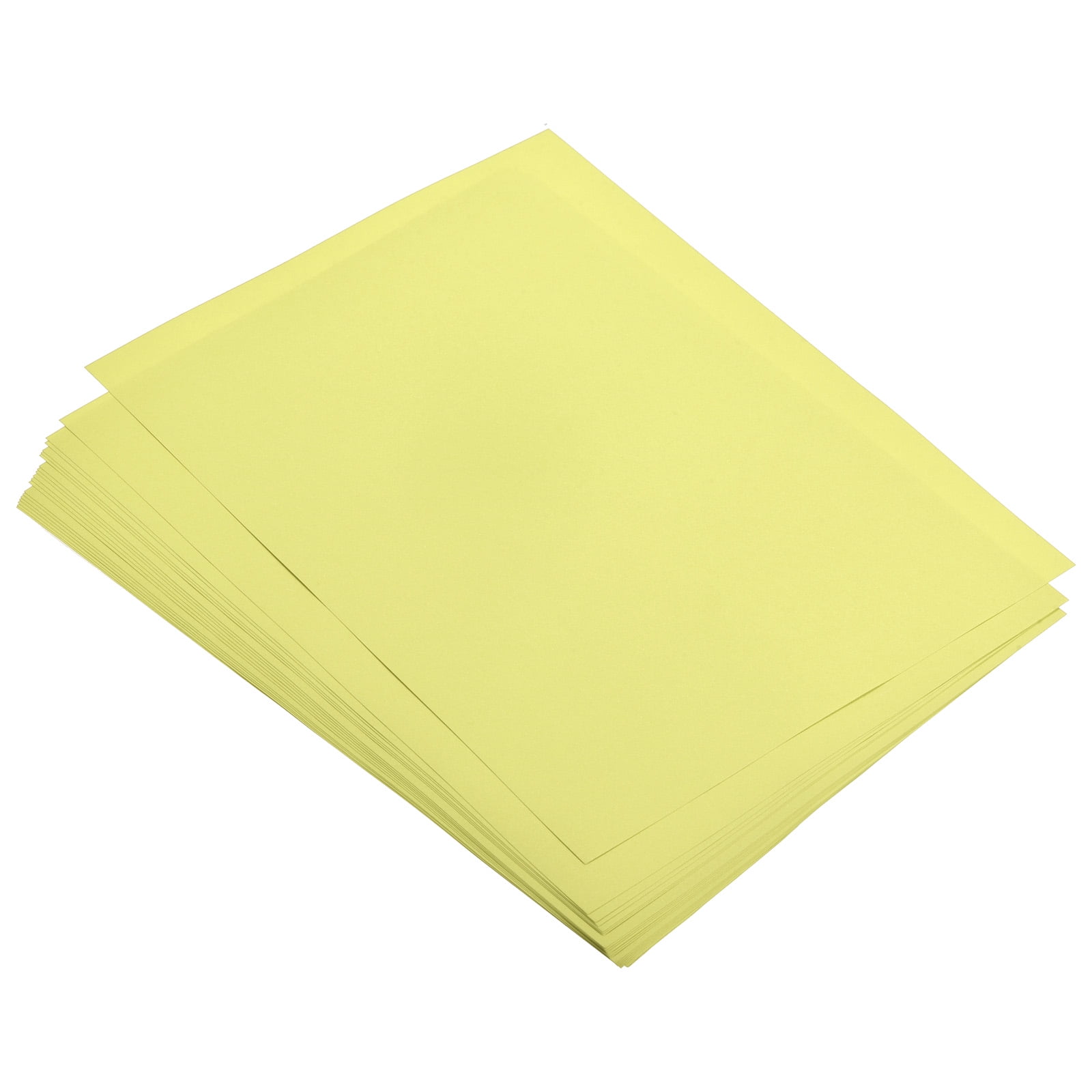 Uxcell Colored Copy Paper 8.3x11.7" 80gsm Light Yellow 25 Sheets ...