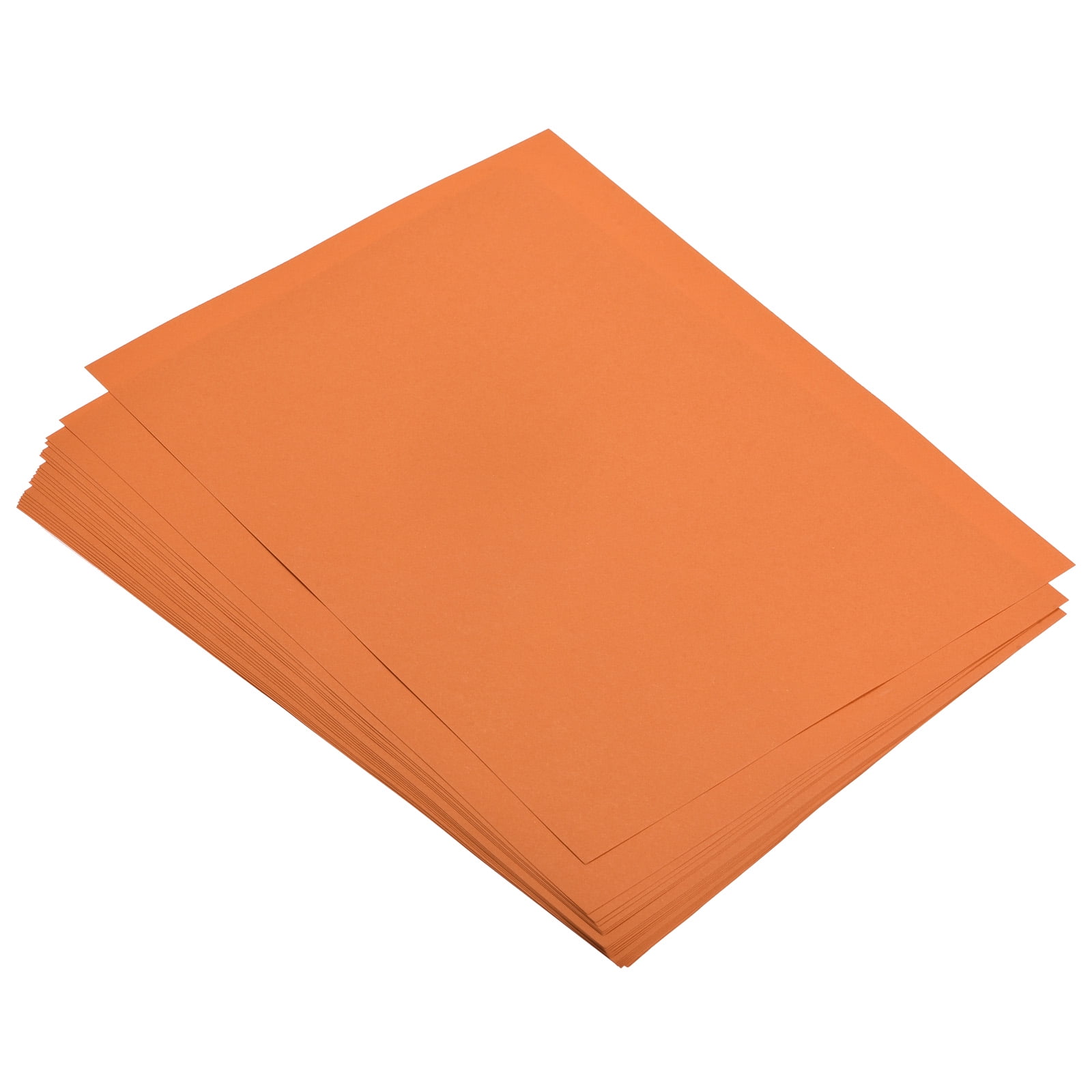 Uxcell Colored Copy Paper 8.3x11.7" 80gsm Orange Red 25 Sheets ...