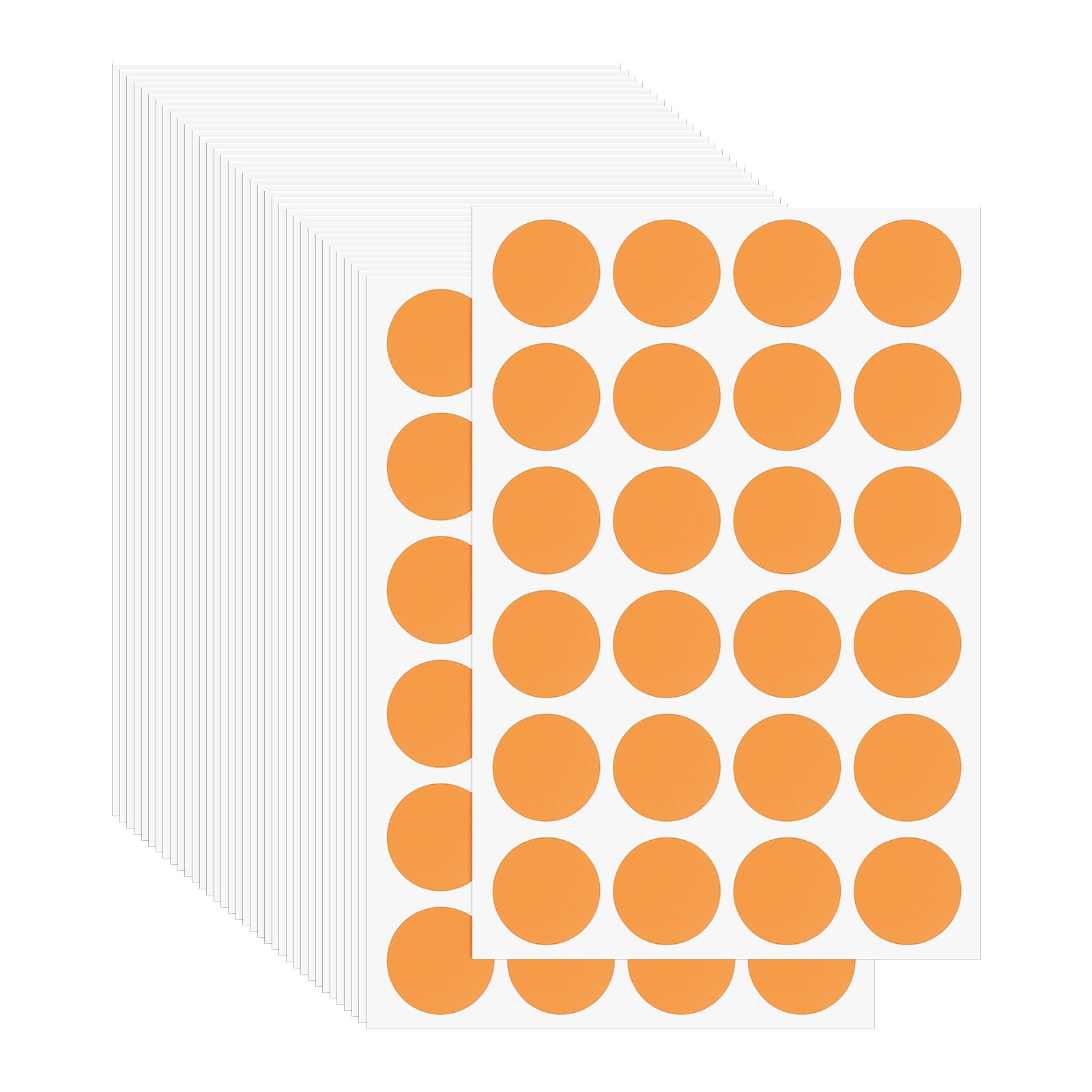 Uxcell Colored Dot Stickers Color Coding Blank Circle Label Adhesive ...