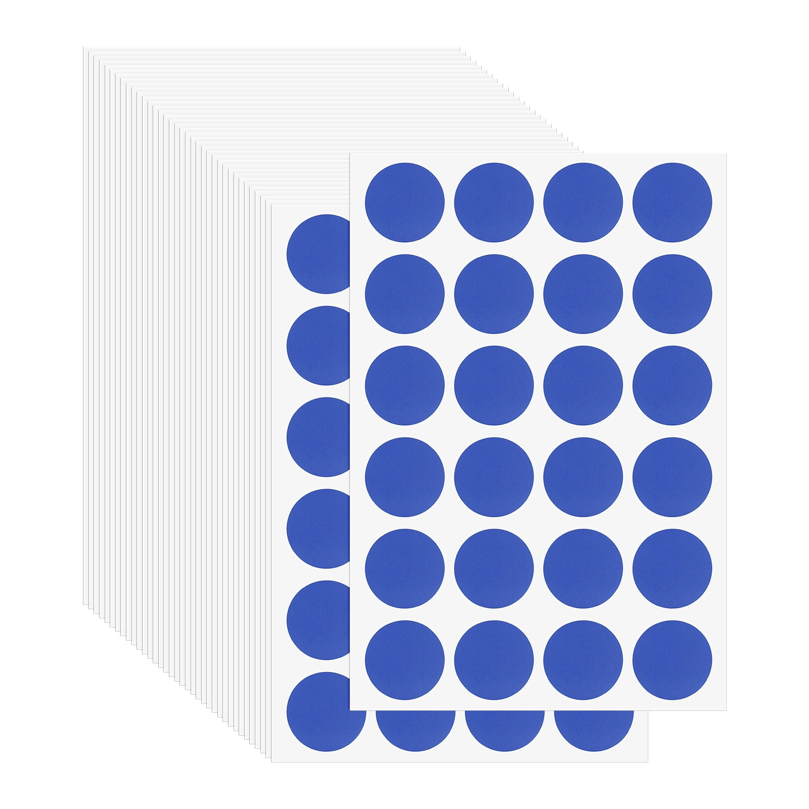 Uxcell Colored Dot Stickers Color Coding Blank Circle Label Adhesive ...