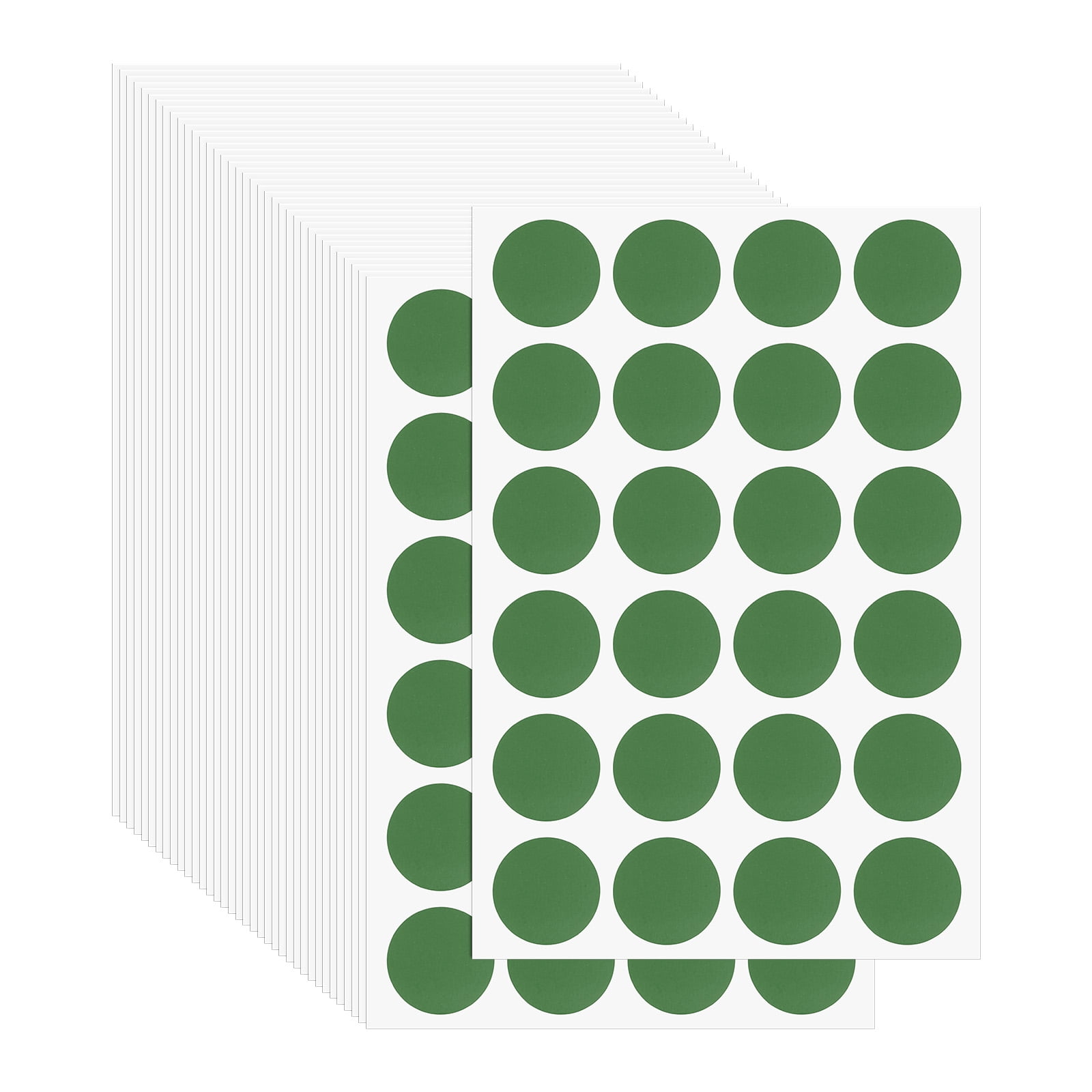 Uxcell Colored Dot Stickers Color Coding Blank Circle Label Adhesive ...