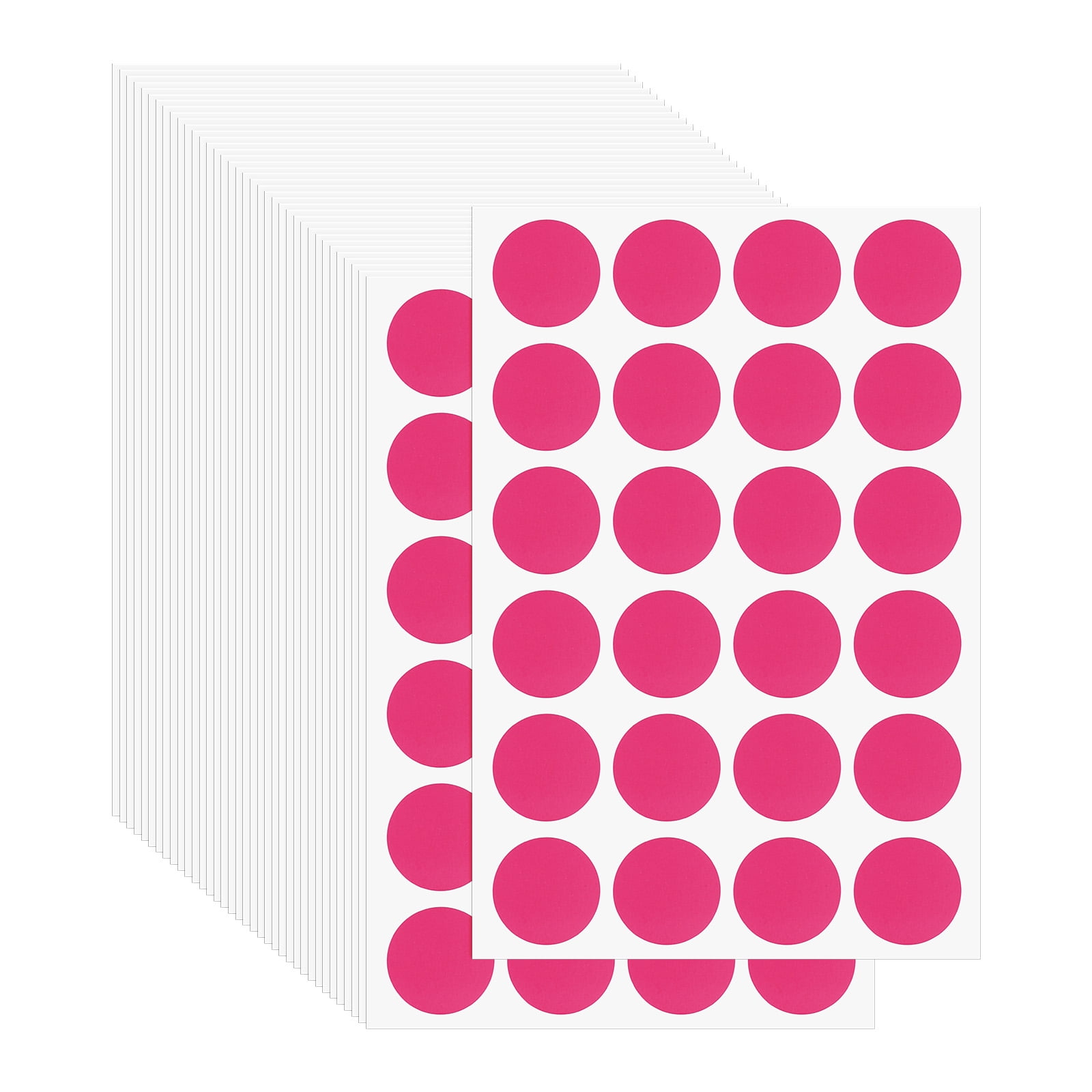 Uxcell Colored Dot Stickers Color Coding Blank Circle Label Adhesive ...