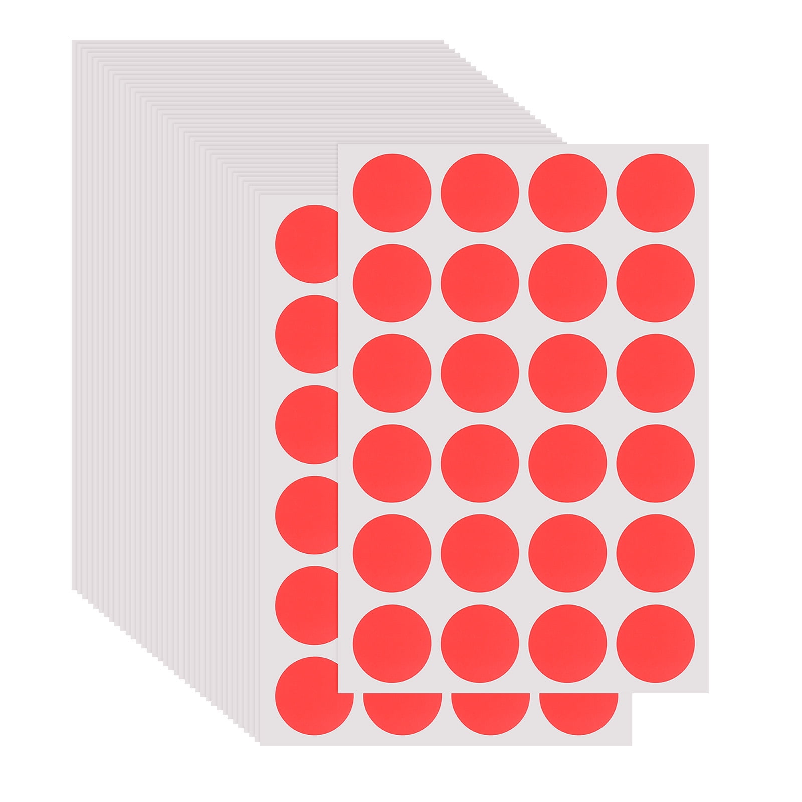 Uxcell Colored Dot Stickers Color Coding Blank Circle Label Adhesive ...