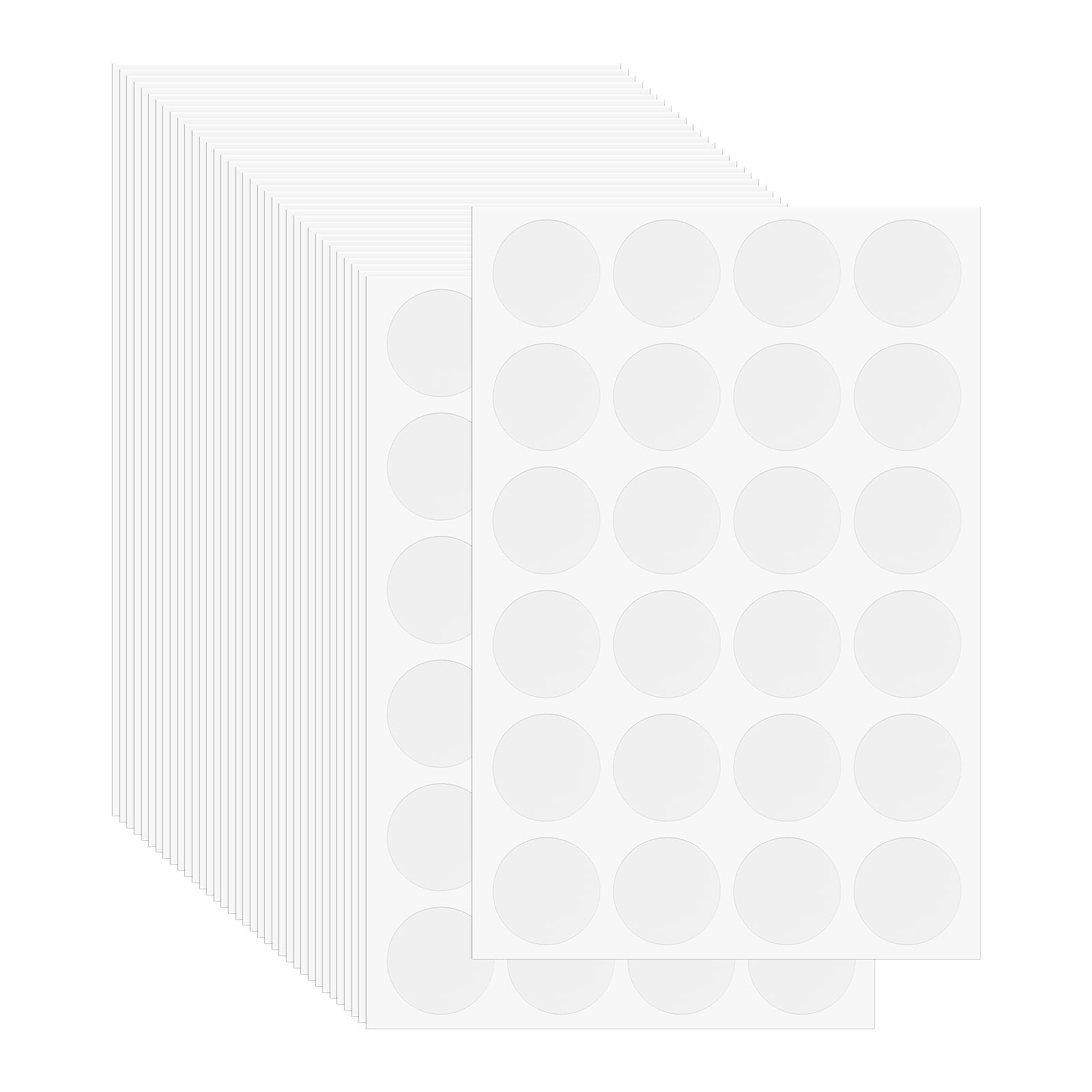 Uxcell Colored Dot Stickers Color Coding Blank Circle Label Adhesive ...