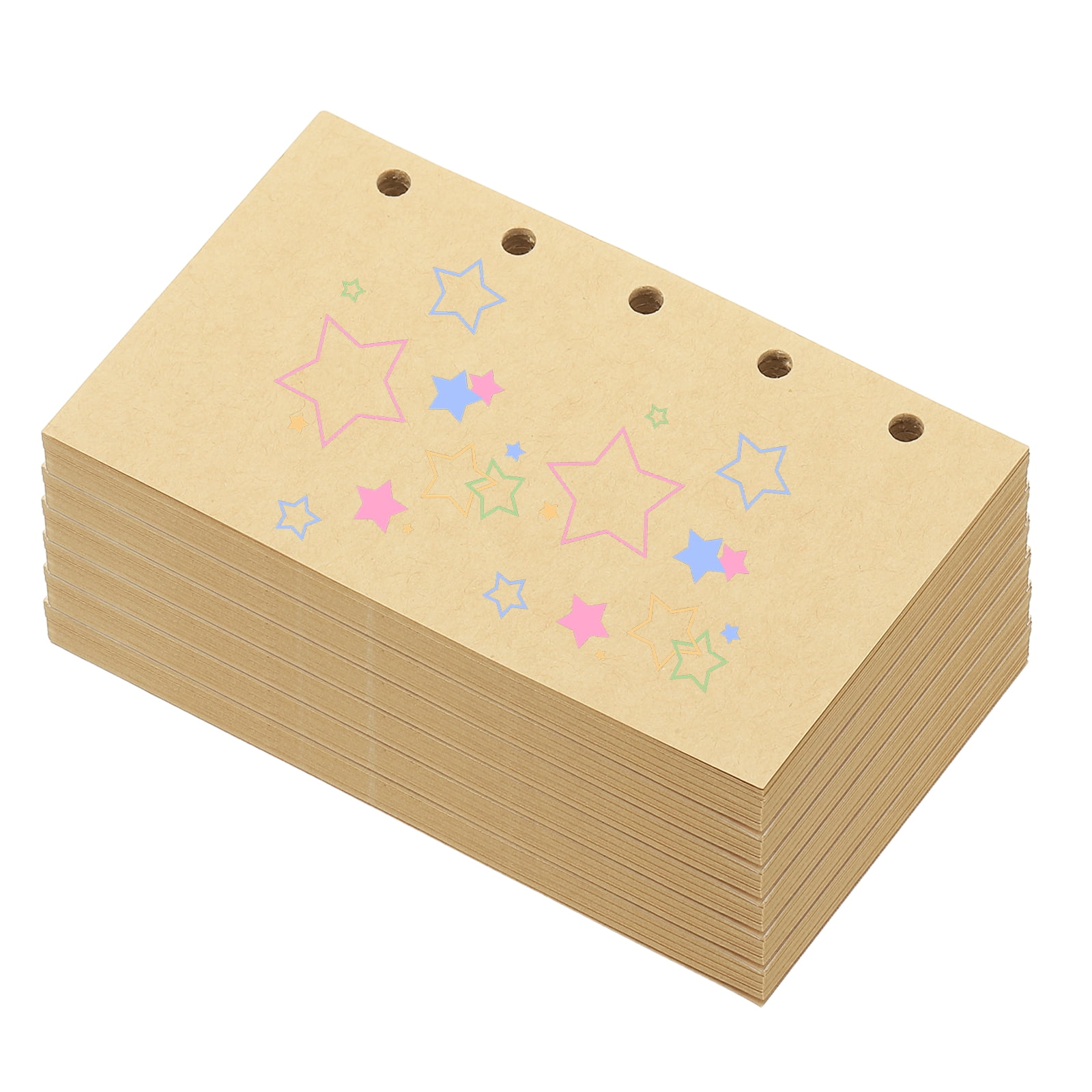 Uxcell Colored Loose Leaf Paper, 4.1" x 2.5"(A8) 300 Sheets 5 Holes ...