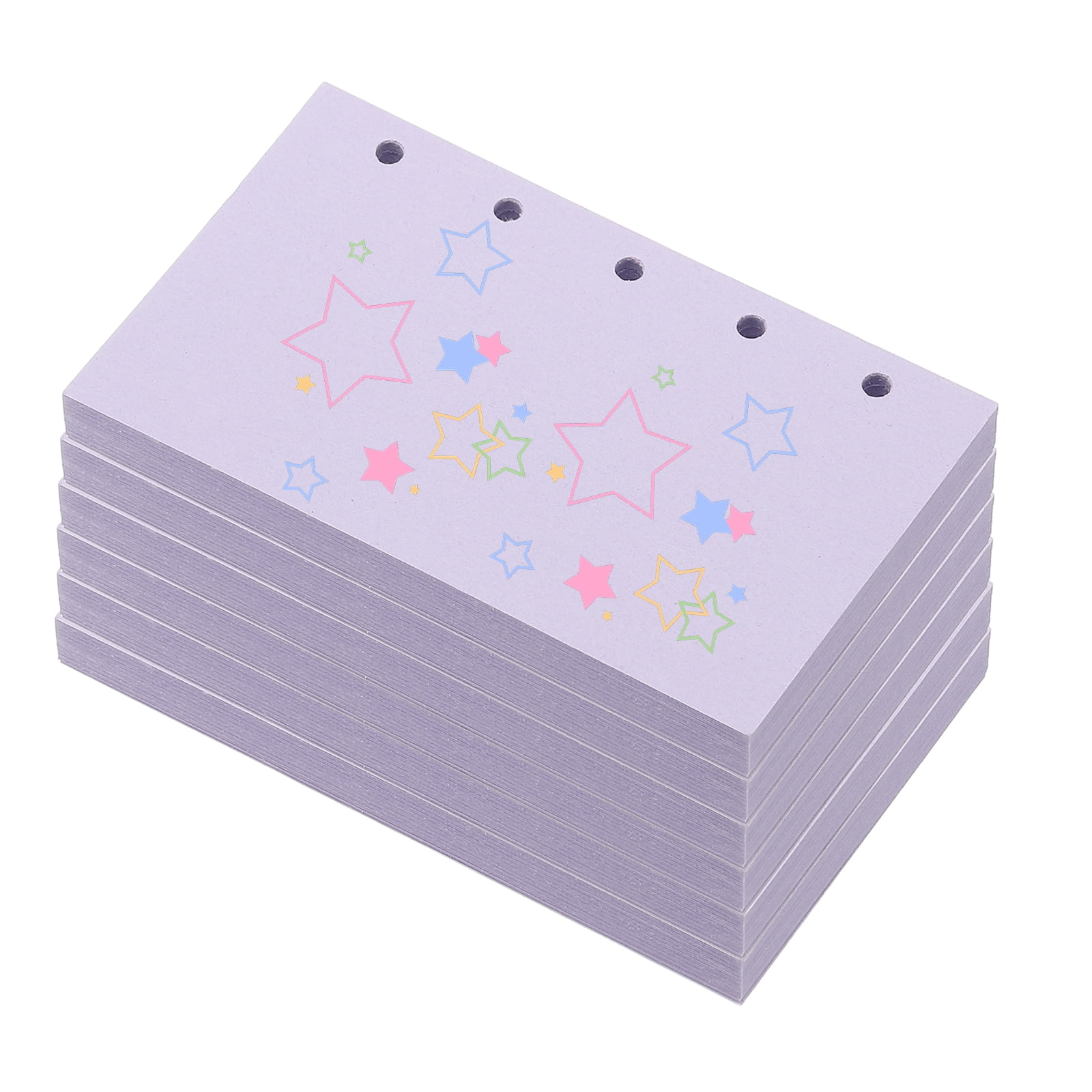 Uxcell Colored Loose Leaf Paper, 4.1" x 2.5"(A8) 300 Sheets 5 Holes ...