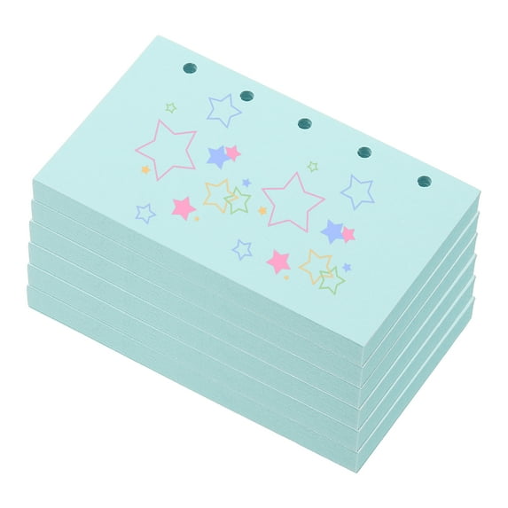 Uxcell Colored Loose Leaf Paper, 4.1" x 2.5"(A8) 300 Sheets 5 Holes ...