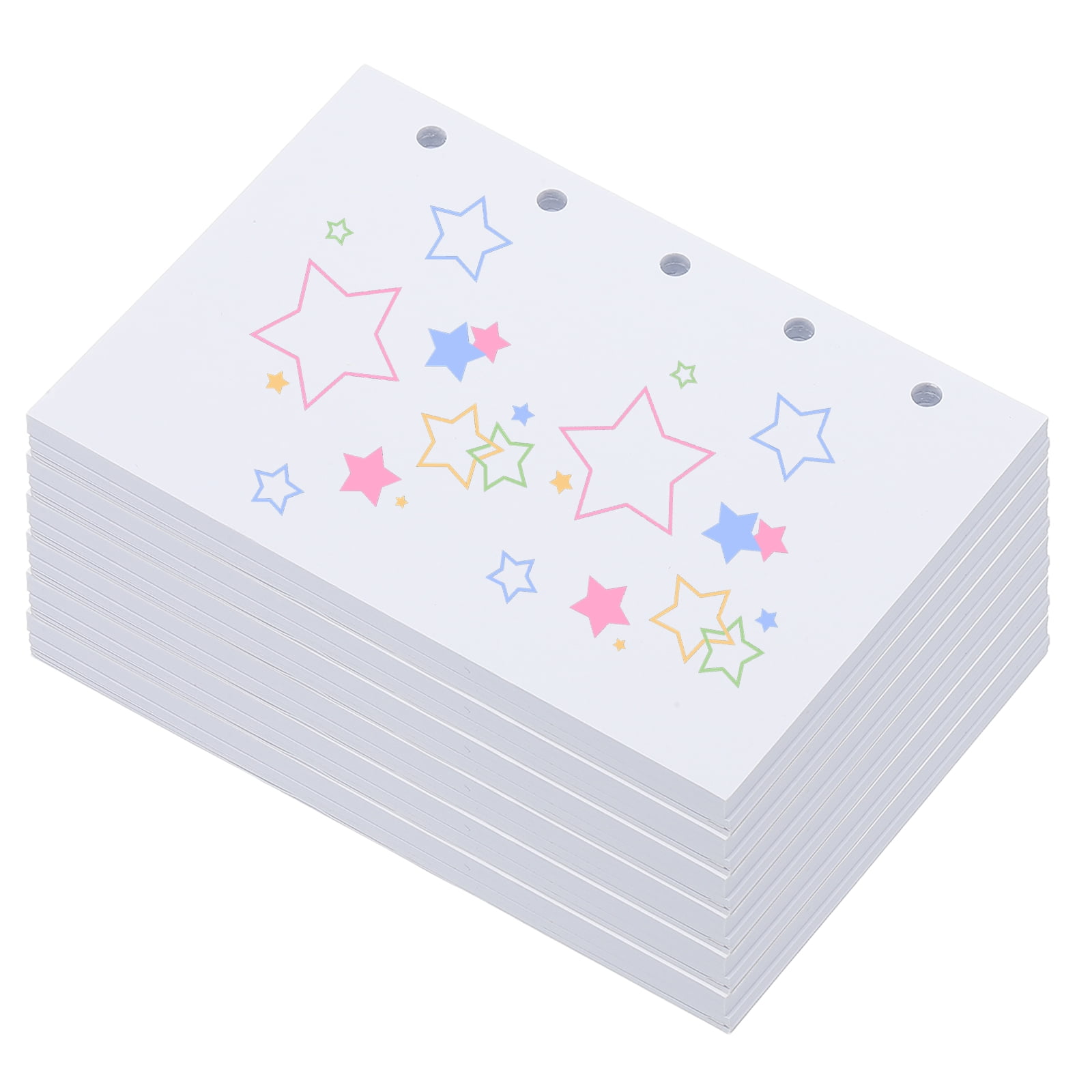 Uxcell Colored Loose Leaf Paper, 4.1" x 3"(A8) 300 Sheets 5 Holes ...