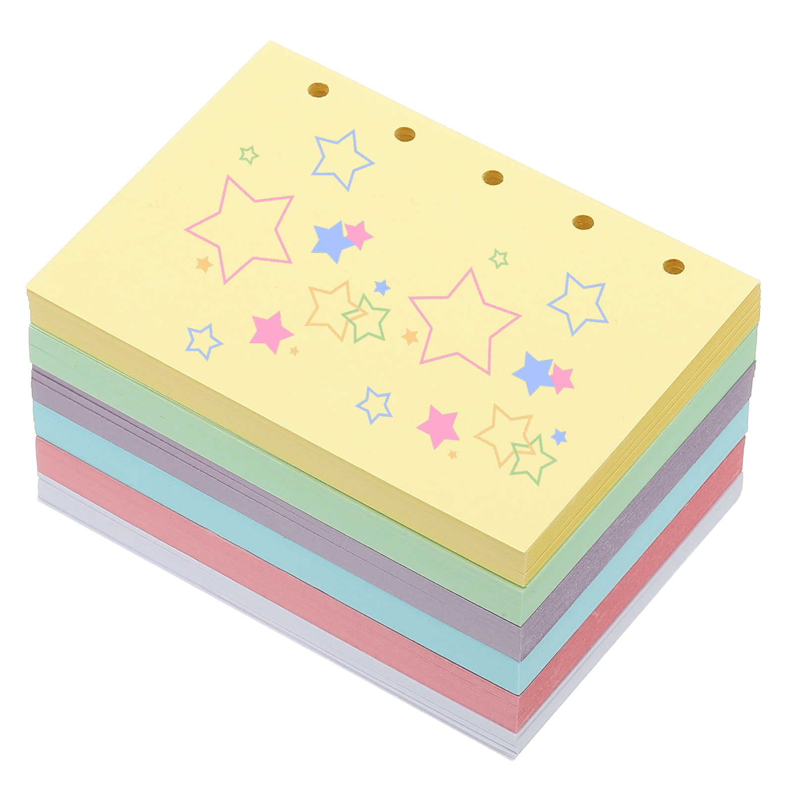 Uxcell Colored Loose Leaf Paper, 4.1" x 3"(A8) 300 Sheets 5 Holes ...