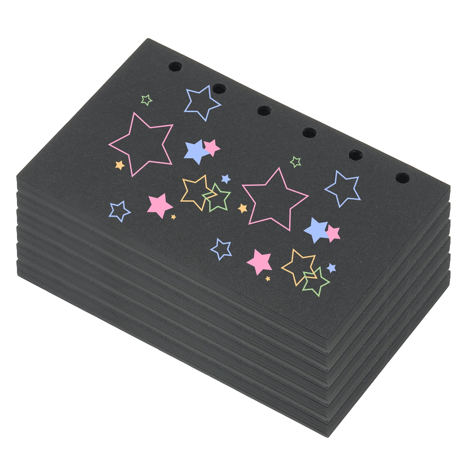 Uxcell Colored Loose Leaf Paper, 5" x 3.2"(A7) 300 Sheets 6 Holes ...