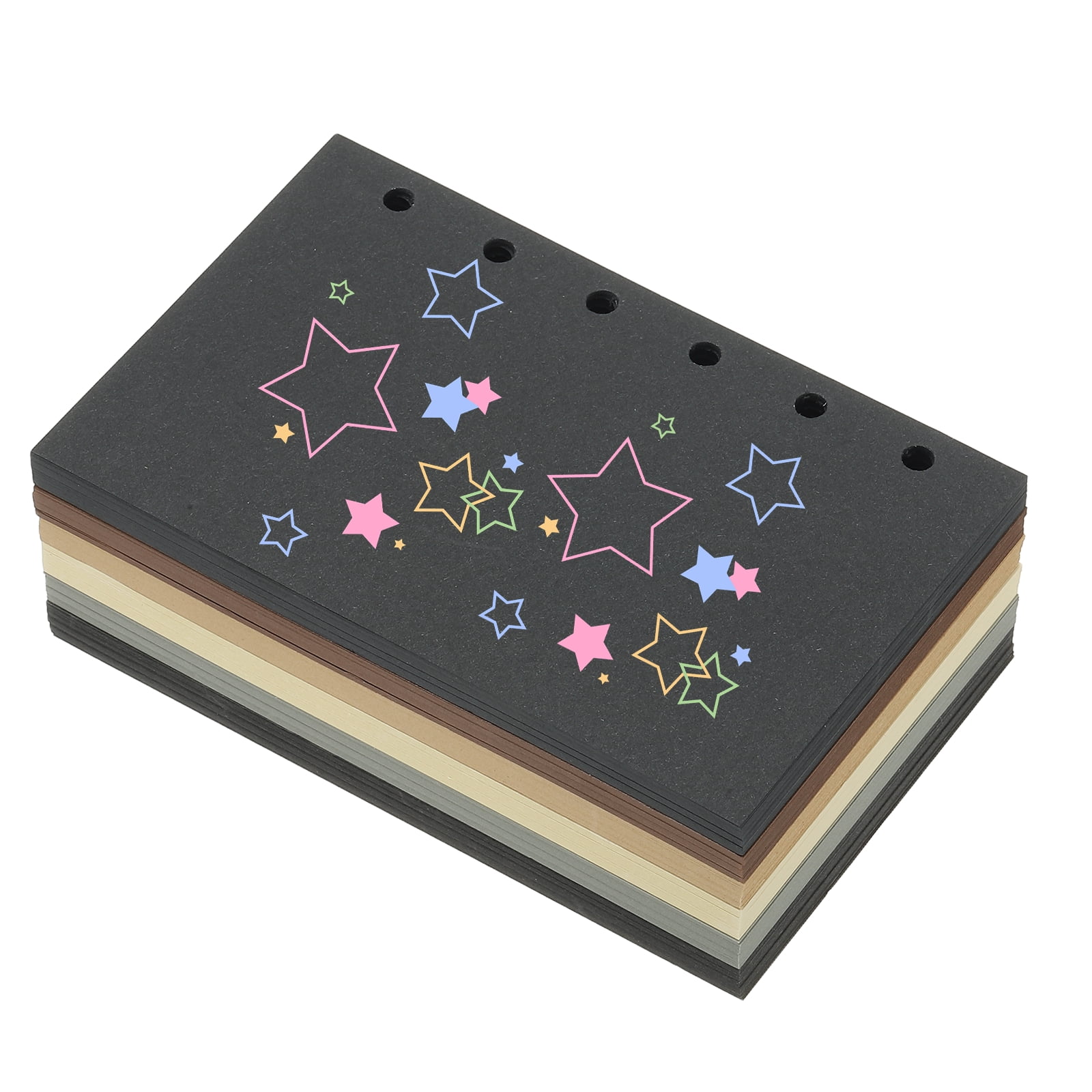 Uxcell Colored Loose Leaf Paper, 5" x 3.2"(A7) 300 Sheets 6 Holes ...