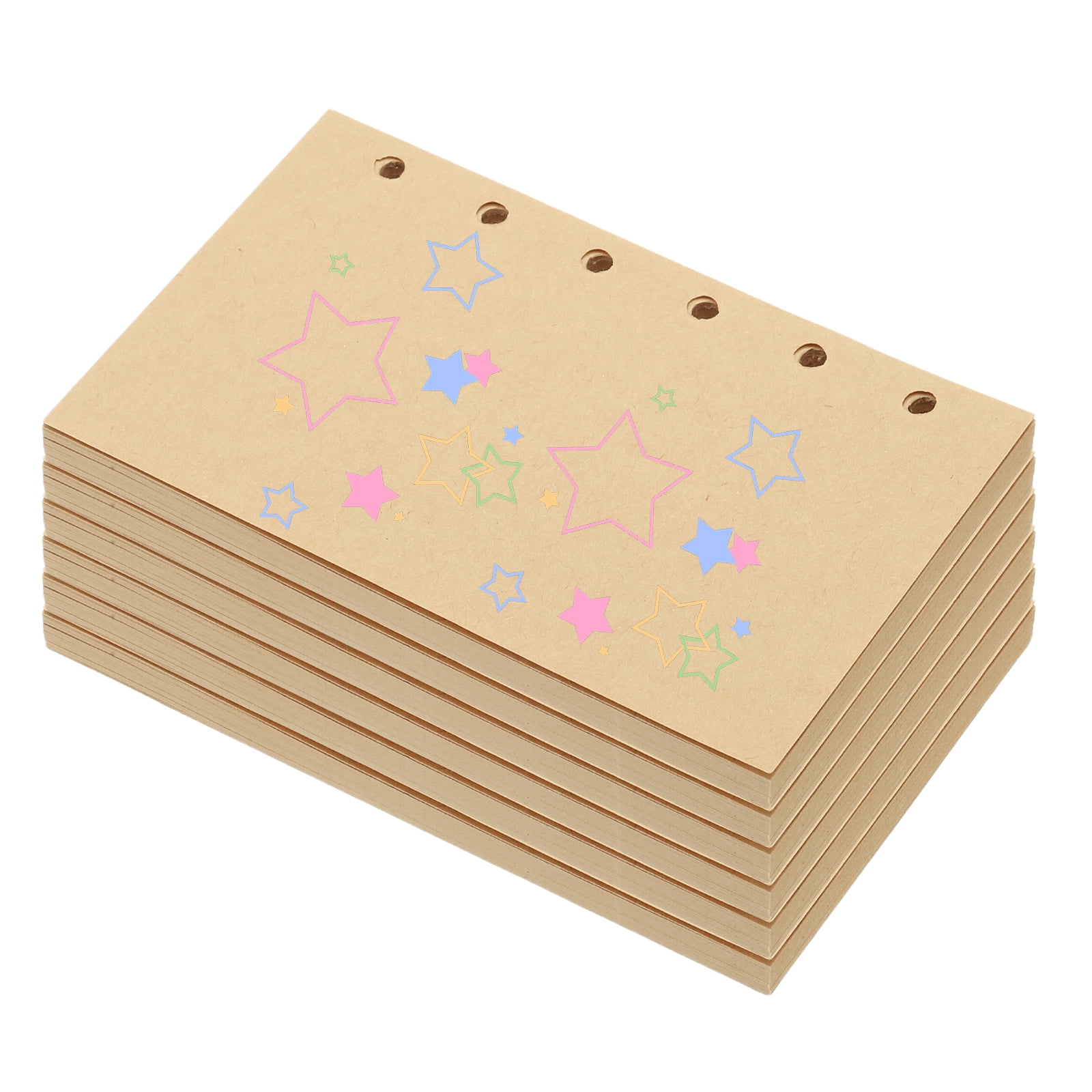 Uxcell Colored Loose Leaf Paper, 5" x 3.2"(A7) 300 Sheets 6 Holes ...