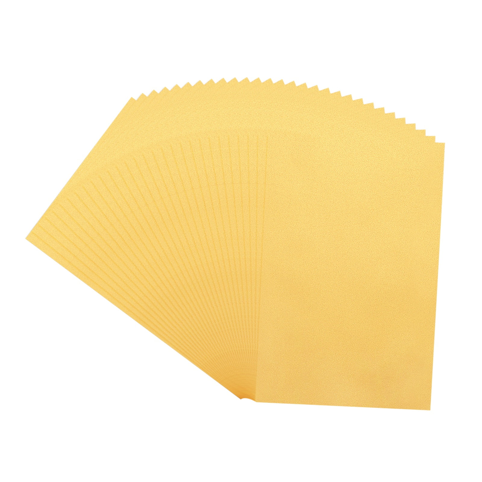 Uxcell Colored Vellum Paper, 100 Sheet Bright Gold 4" x 6" Printable ...