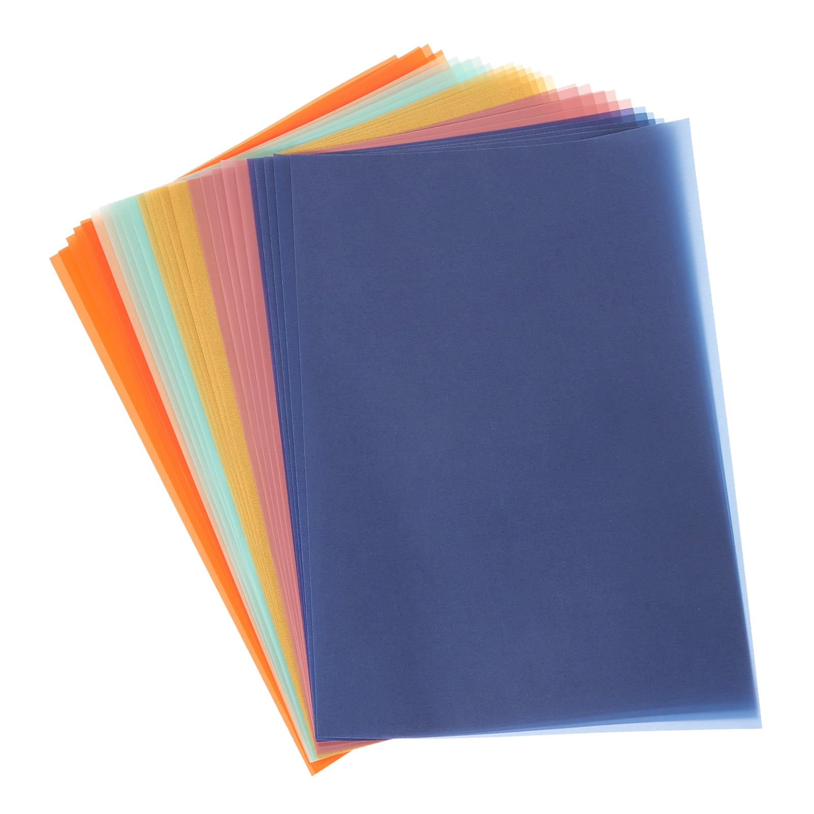 Uxcell Colored Vellum Paper, 20 Sheet Multicolor Transparency 8.5 x 11 ...