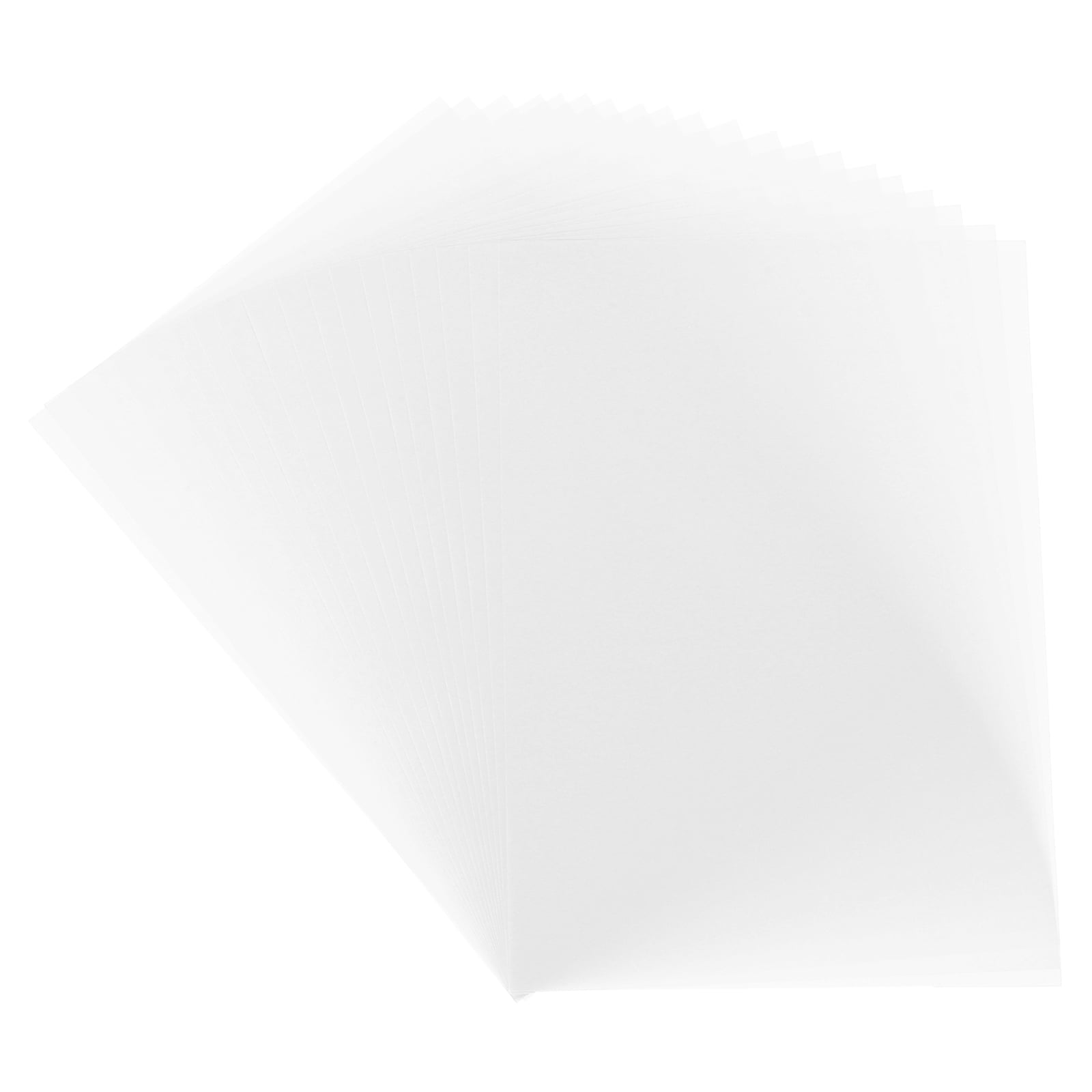 Uxcell Colored Vellum Paper, 20 Sheet White Transparency 8.5 x 11 ...