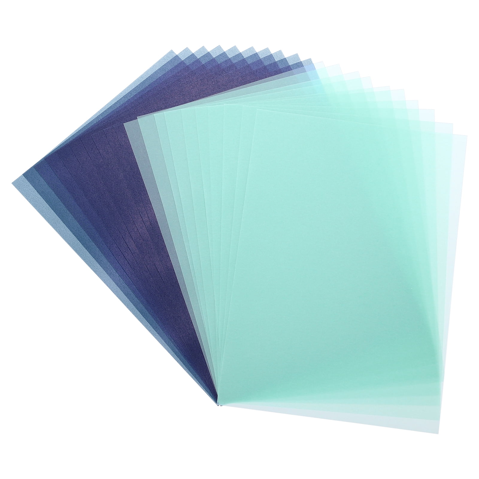 Uxcell Colored Vellum Paper, 40 Sheet Deep/ Sky Blue 8.3" x 5.9 ...