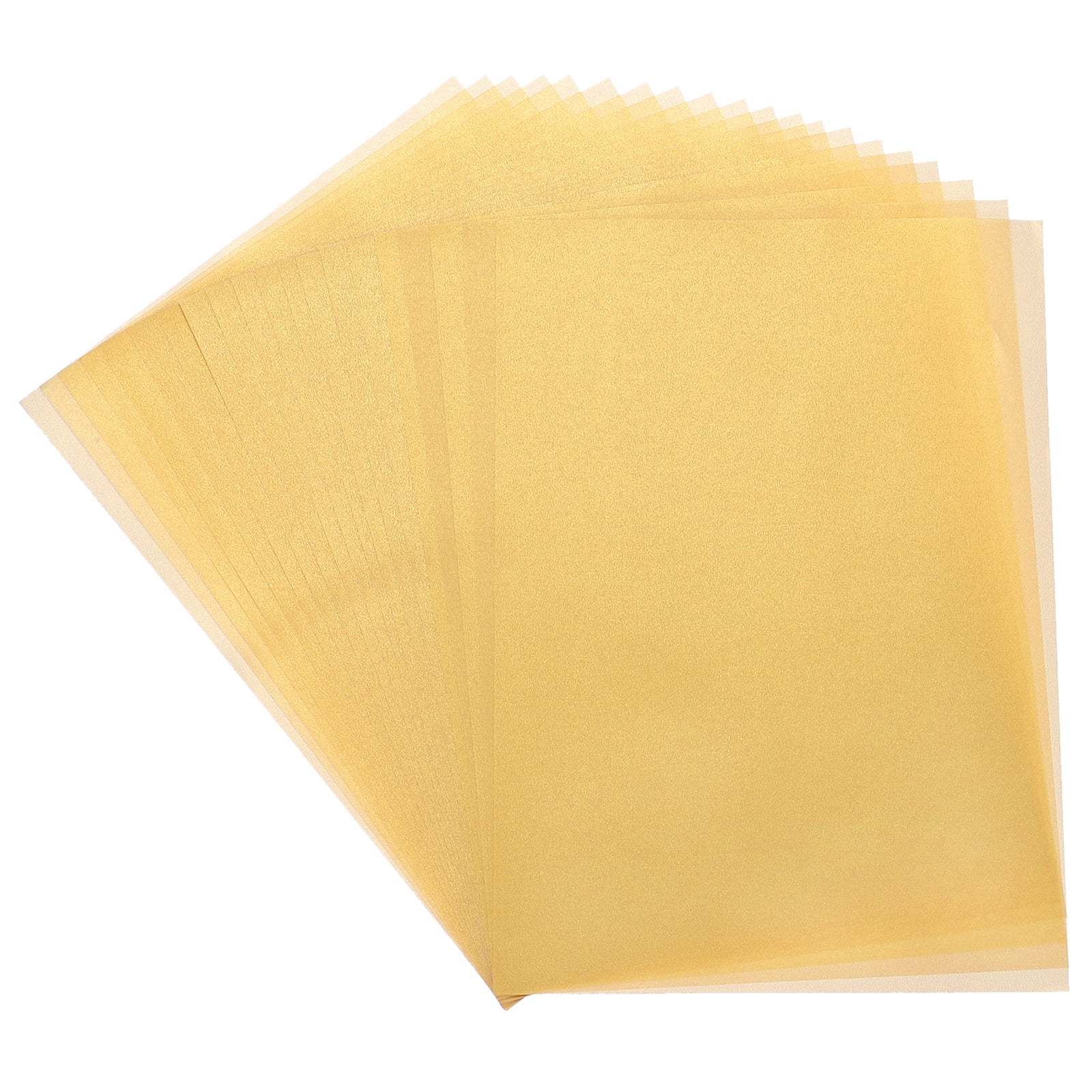Uxcell Colored Vellum Paper, 40 Sheet Gold Transparency 8.5 x 11 ...