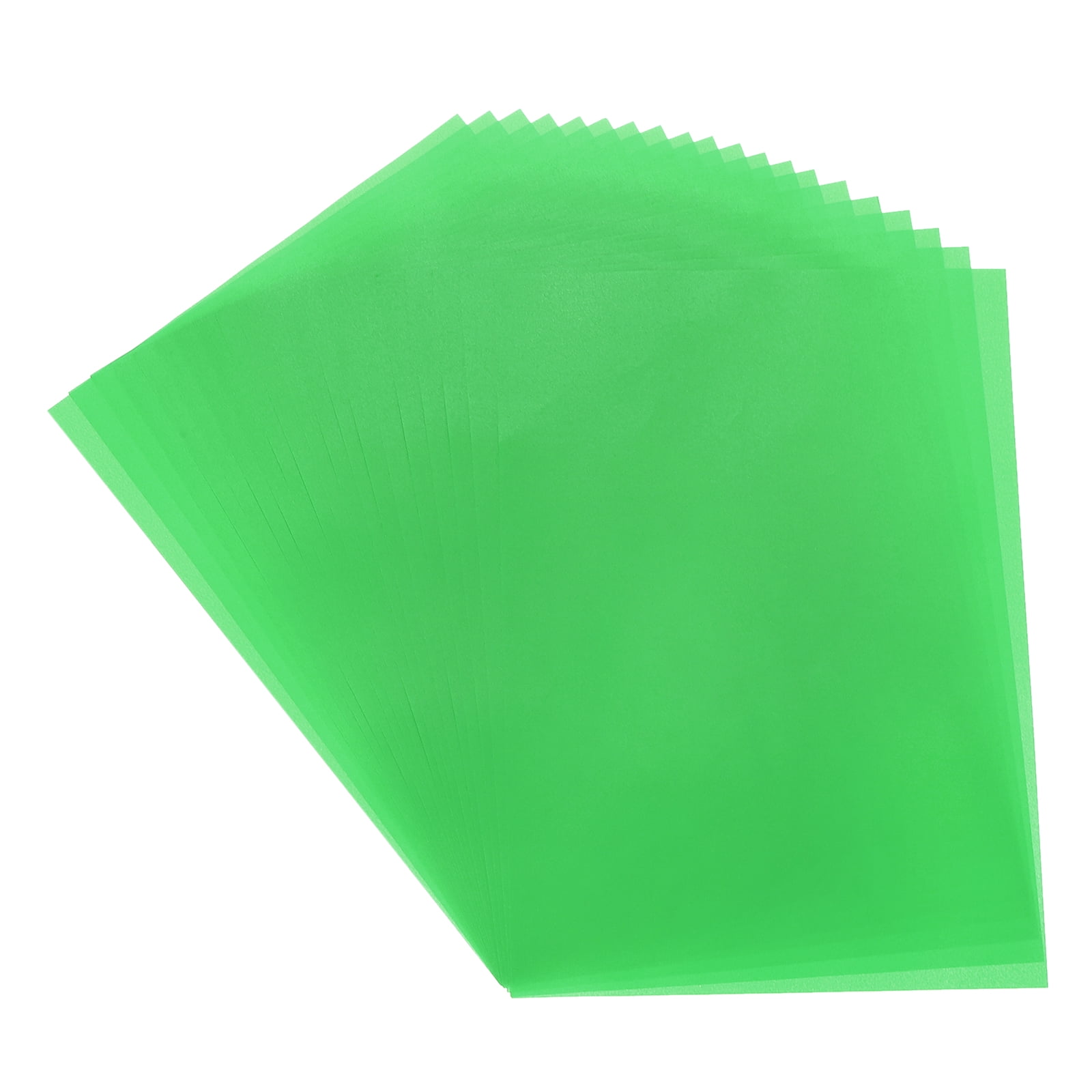 Uxcell Colored Vellum Paper, 40 Sheet Green Transparency 8.5 x 11 ...