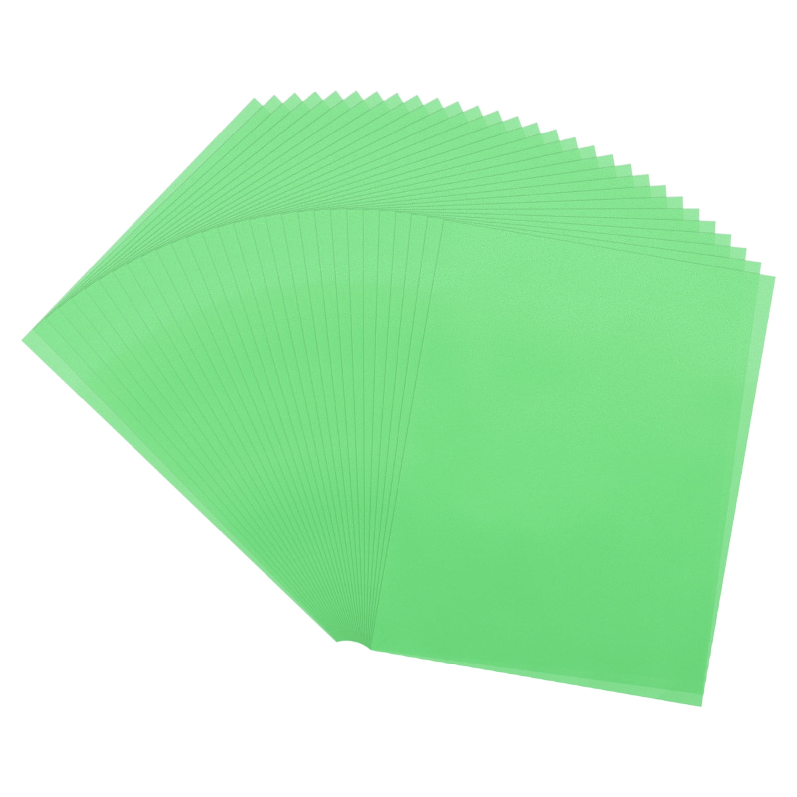 Uxcell Colored Vellum Paper, 60 Sheet Green 8.5" x 11" Printable Vellum ...