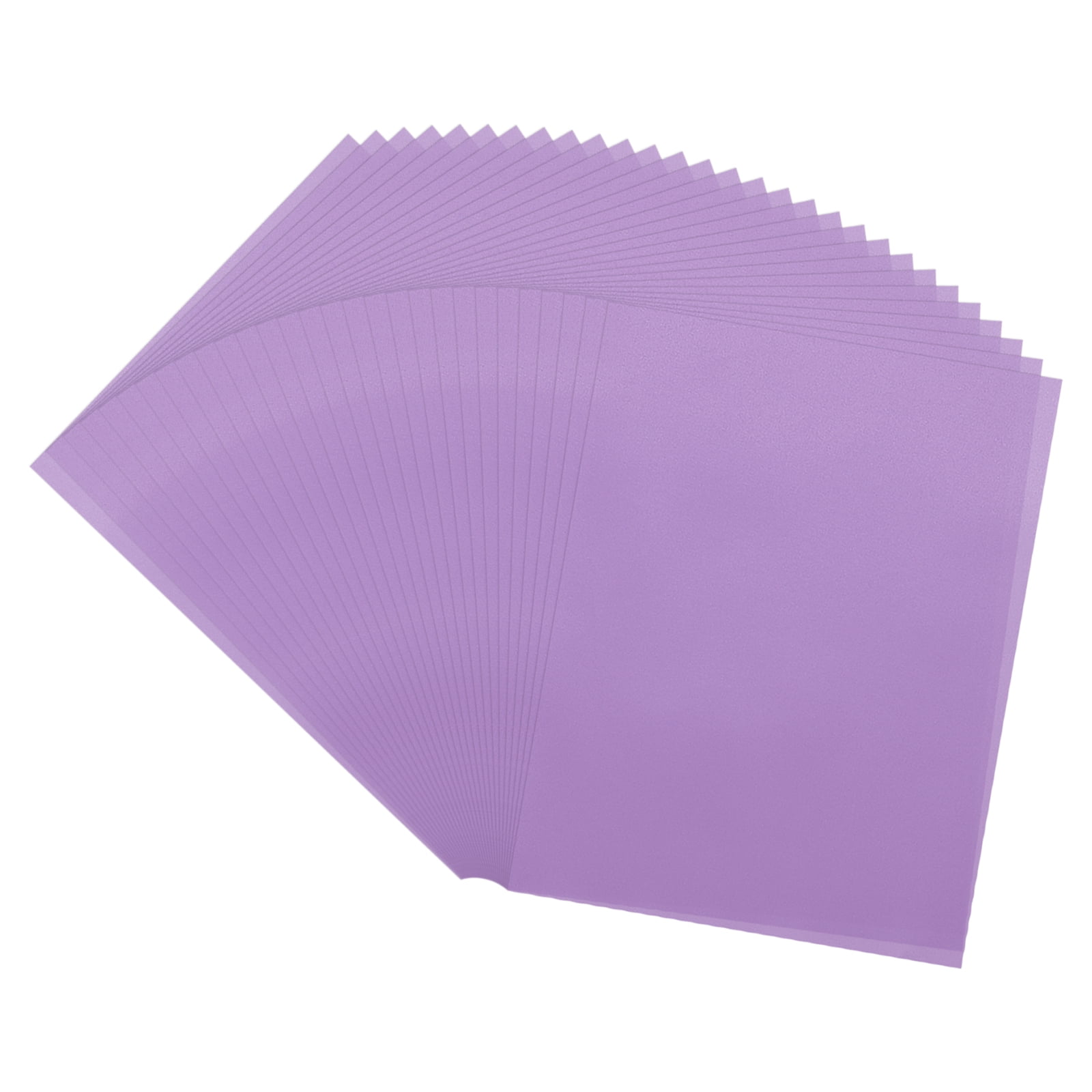 Uxcell Colored Vellum Paper, 60 Sheet Purple 8.5" x 11" Printable ...