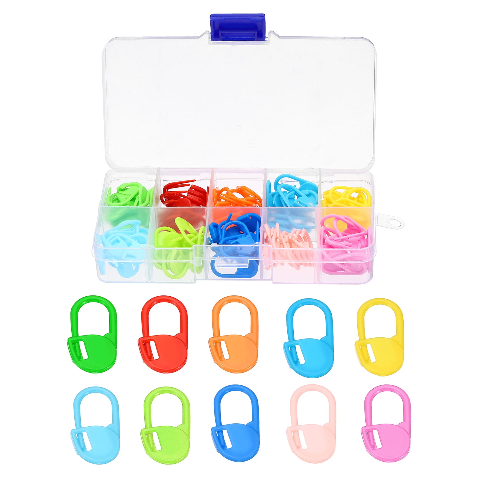 Uxcell Colorful Crochet Stitch Markers, 240 Pack Plastic Knitting ...