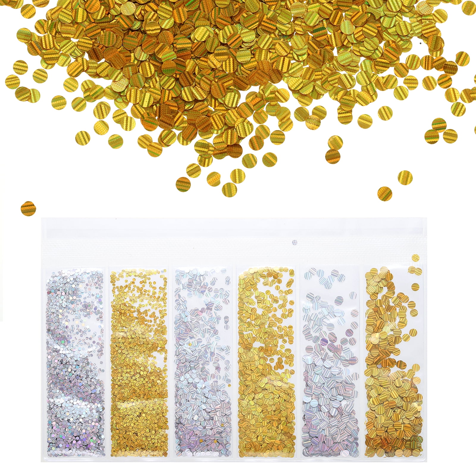 Uxcell Colors Circles Chunky Glitters Resin Epoxy Accessories Crafts ...