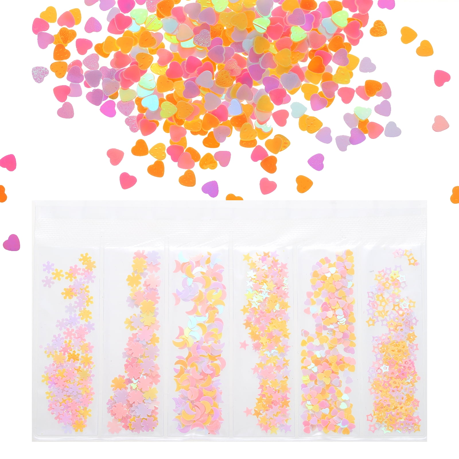 Uxcell Colors Multi-shape Chunky Glitters Resin Epoxy Accessories ...