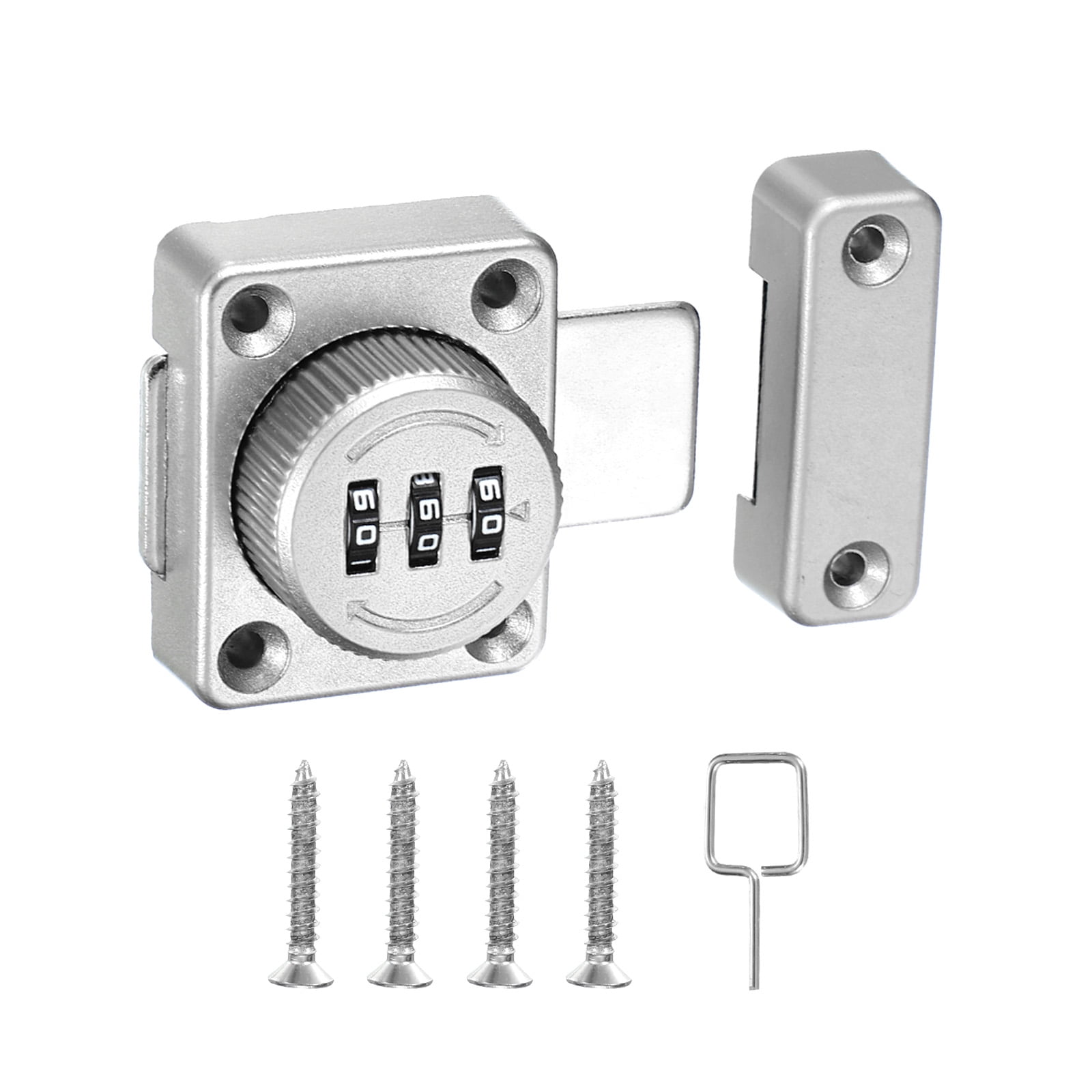 Uxcell Combination Cabinet Latch Keyless Drawer Lock 3-Digit Password ...