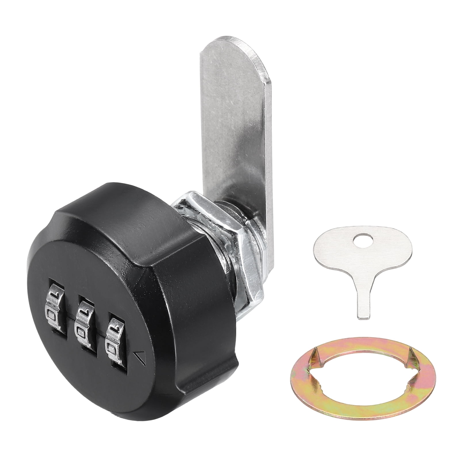 Uxcell Combination Cabinet Lock, 5/8Inch 3-Digit Keyless Metal Drawer ...