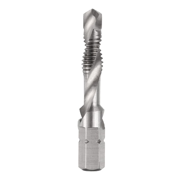 Uxcell Combination Drill and Tap Bit Metric M6 x 1 Thread 1/4" Hex ...