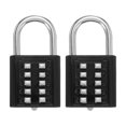 Uxcell Combination Padlock 10-Digit Push Button Padlock 5-Position ...