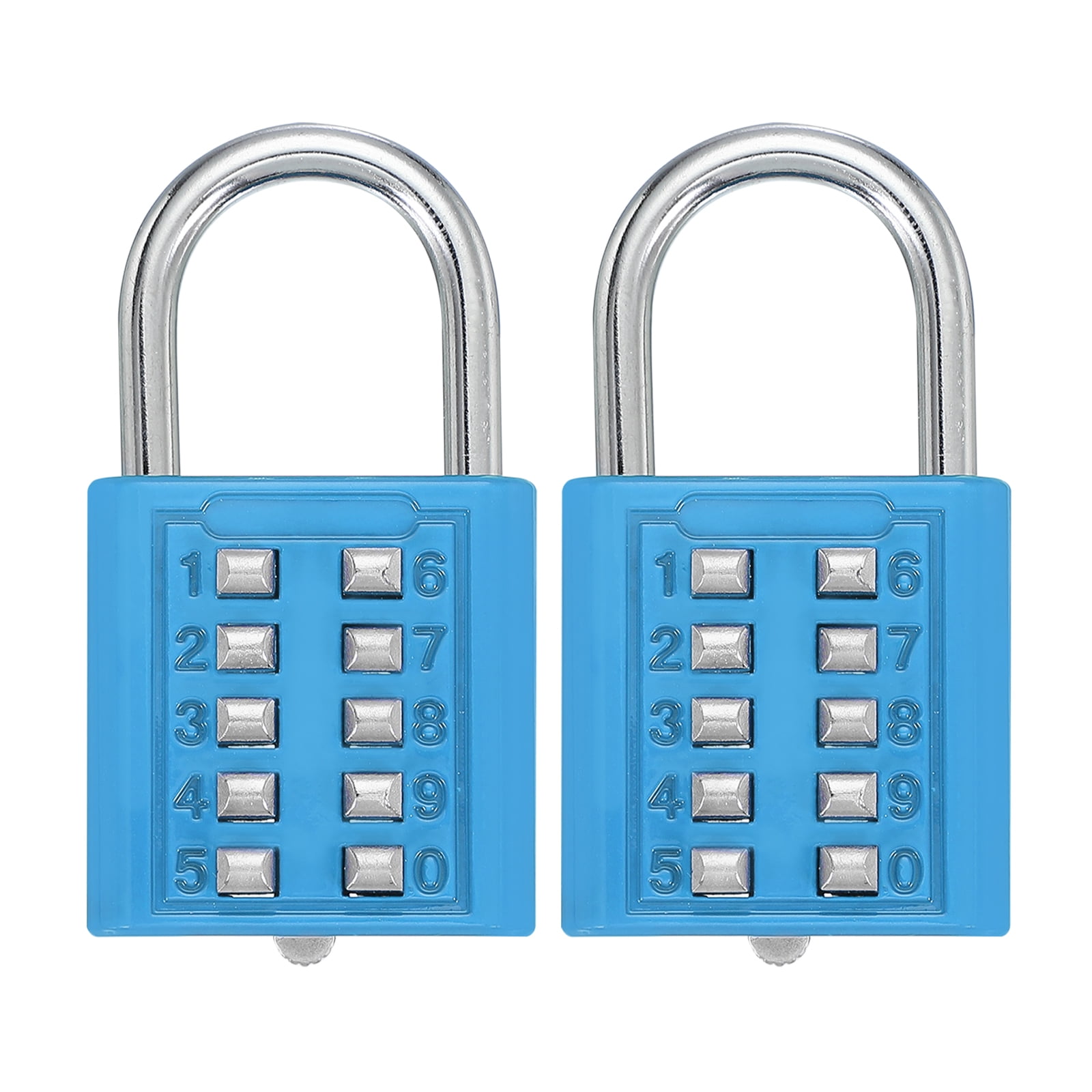 Uxcell Combination Padlock 10-Digit Push Button Padlock 5-Position ...