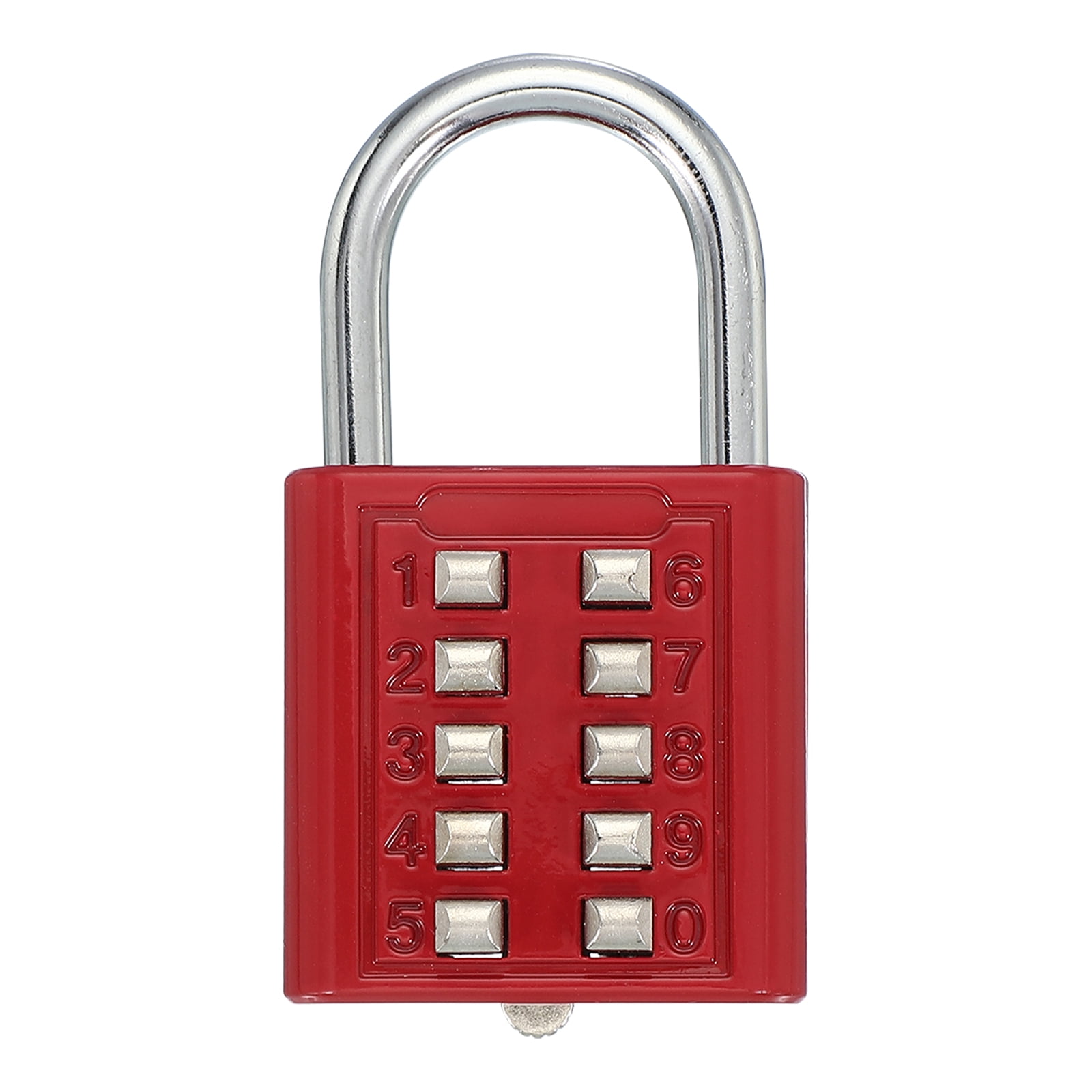 Uxcell Combination Padlock 10-Digit Push Button Padlock 5-Position ...