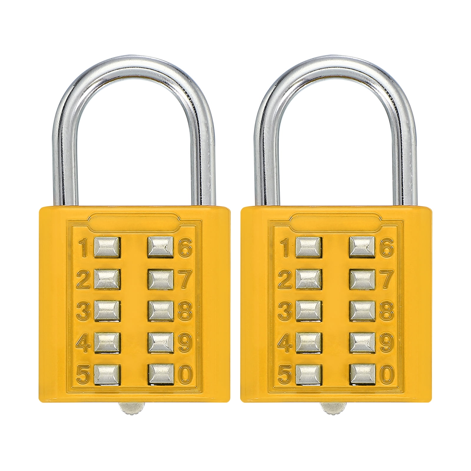 Uxcell Combination Padlock 10-Digit Push Button Padlock 5-Position ...
